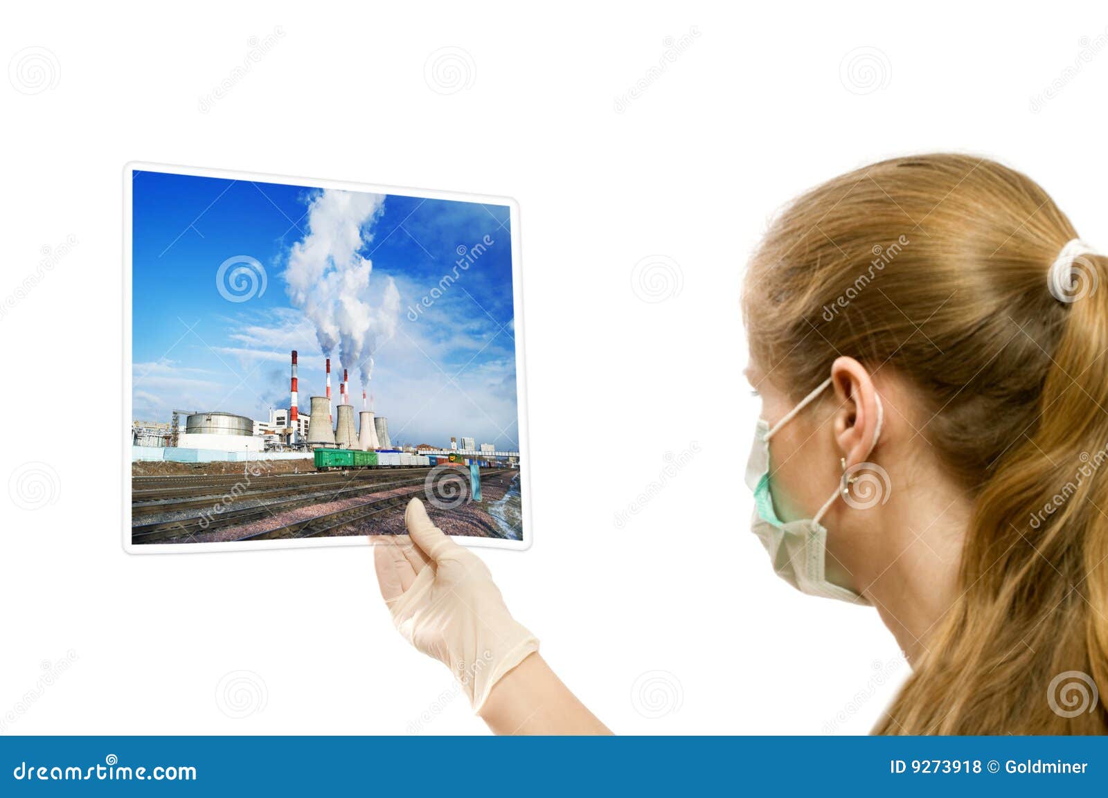 Ecology Concept. Ecologist Looking at a Picture Stock Photo - Image of ...