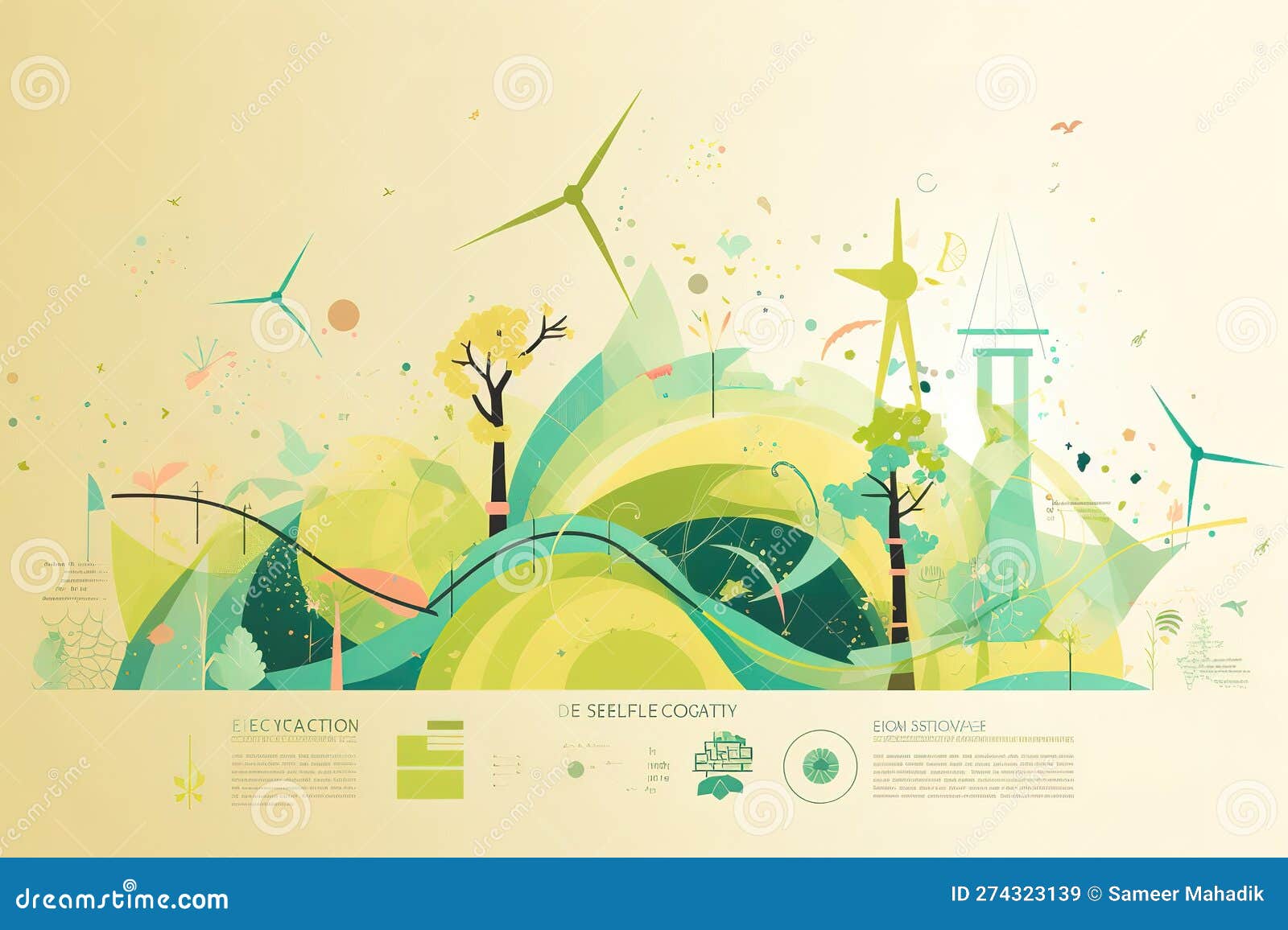 Ecology Concept and Environmental, Banner Design Elements for ...