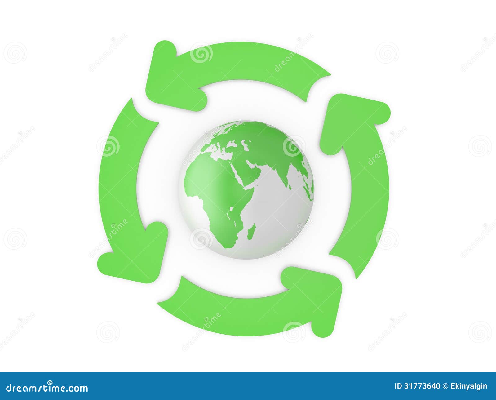 Earth Axis Diagram With Pole And Equator. 3D Illustration. Royalty-Free ...