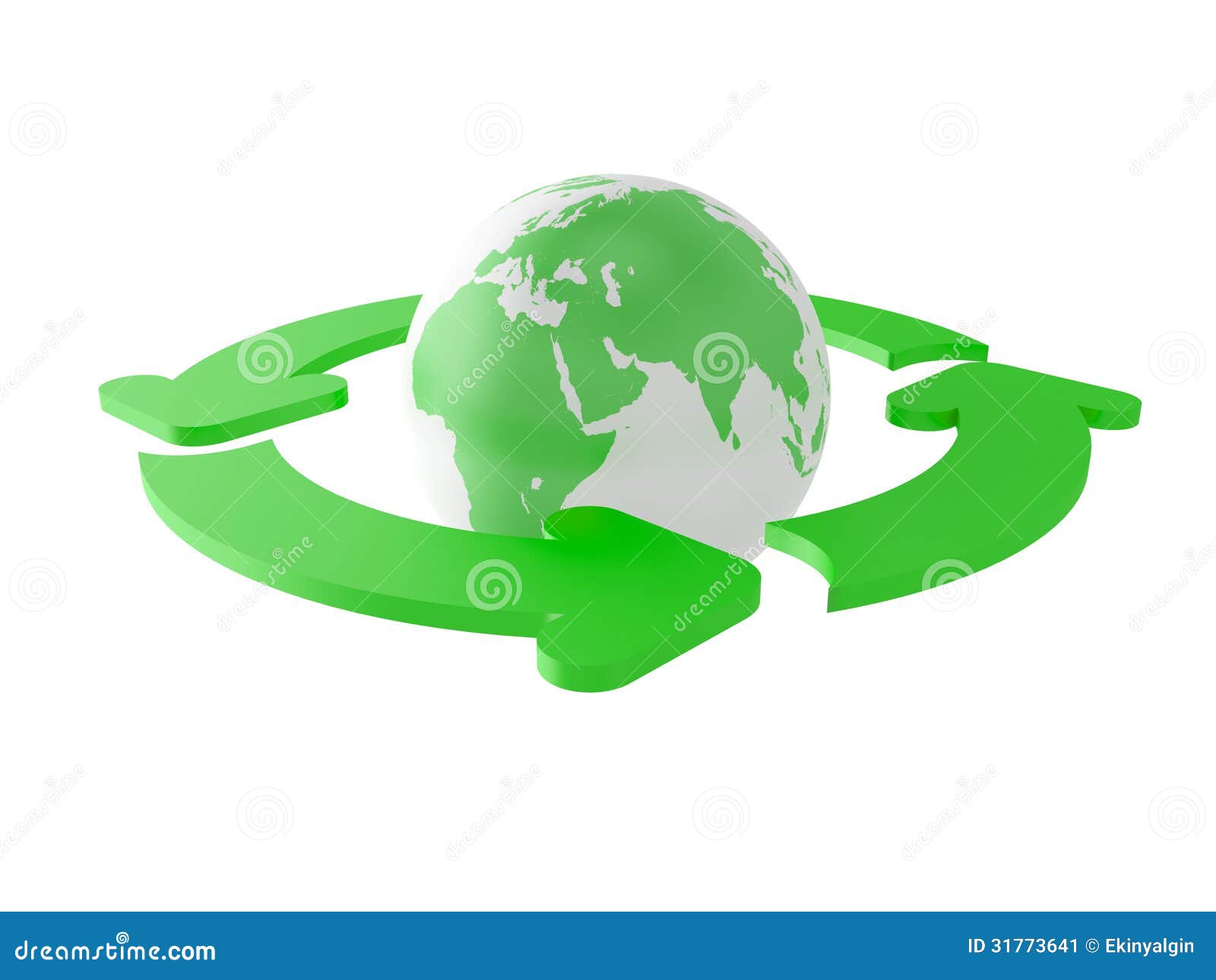 Earth Axis Diagram With Pole And Equator. 3D Illustration. Royalty-Free ...