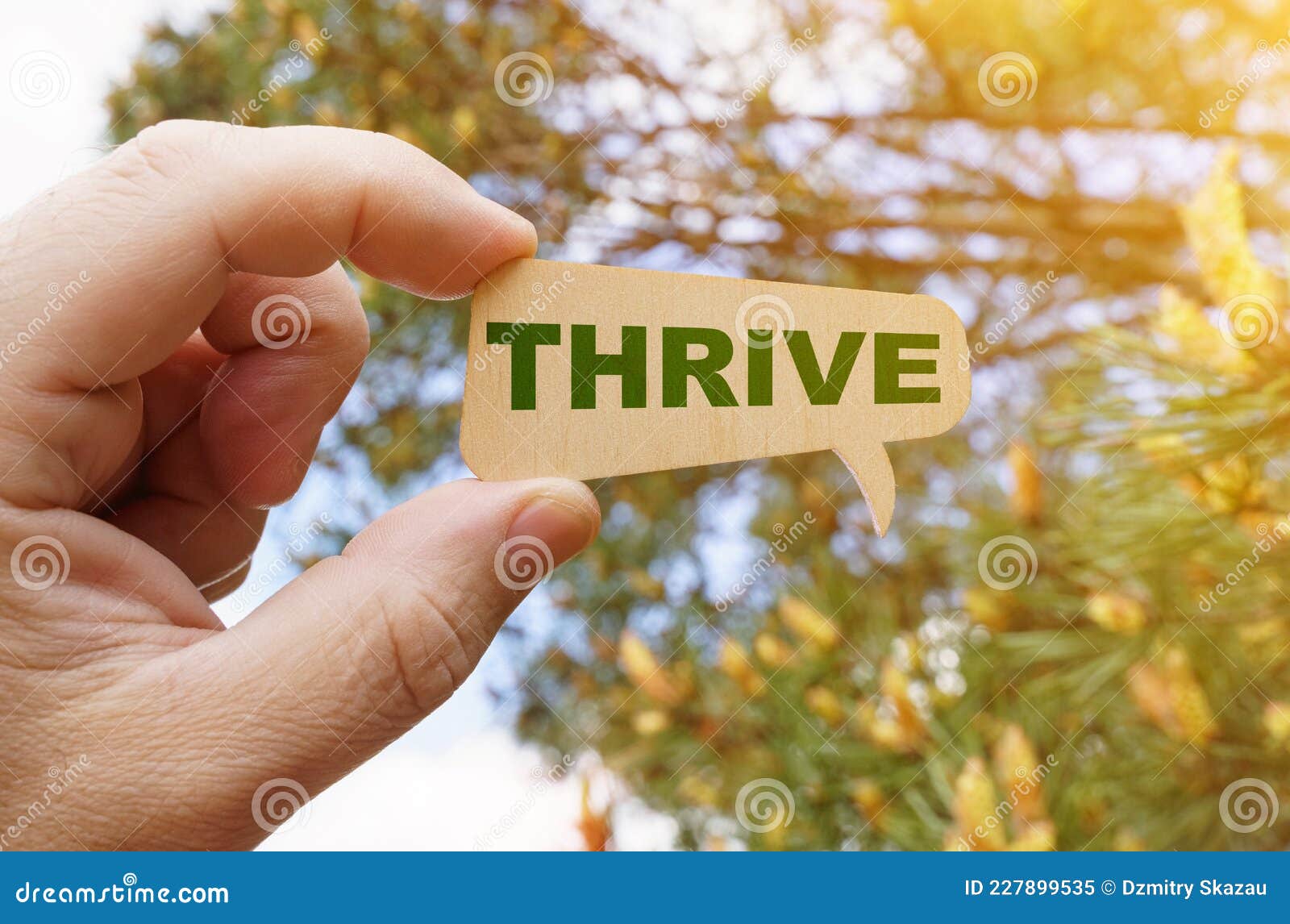 A Man Holds a Sign Inside Which the Inscription - Thrive Stock Image ...