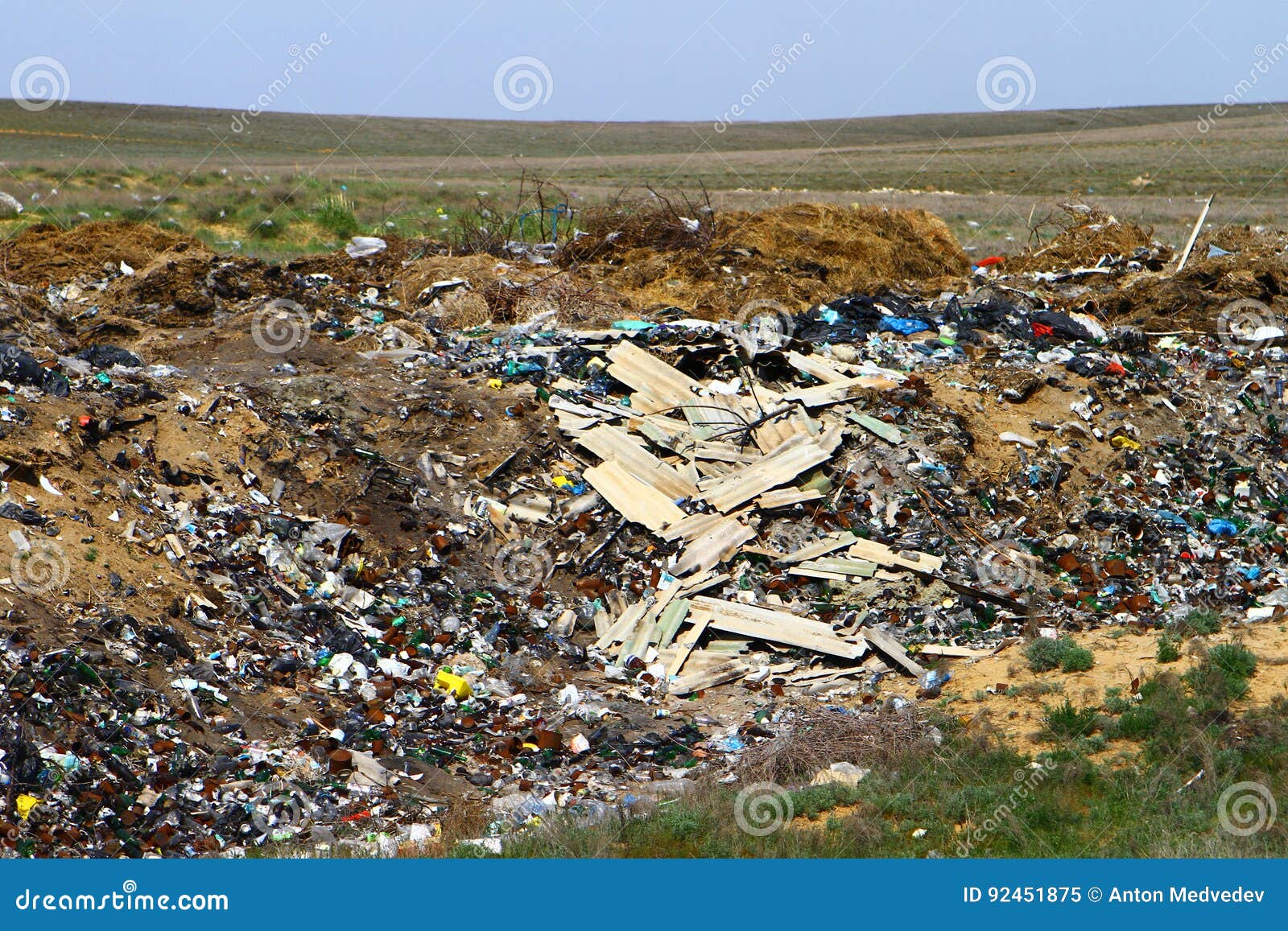 Ecology Damaged with Landfills Stock Image - Image of bags, disturbance ...