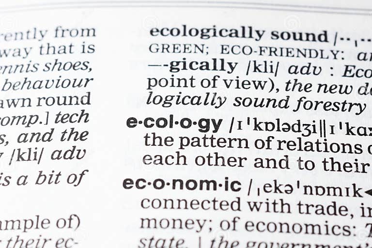 Ecology definition stock photo. Image of focus, idea - 15429060