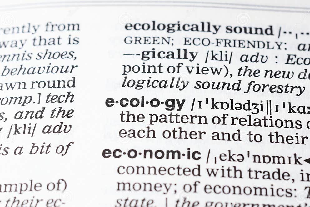 Ecology definition stock photo. Image of focus, idea - 15429060
