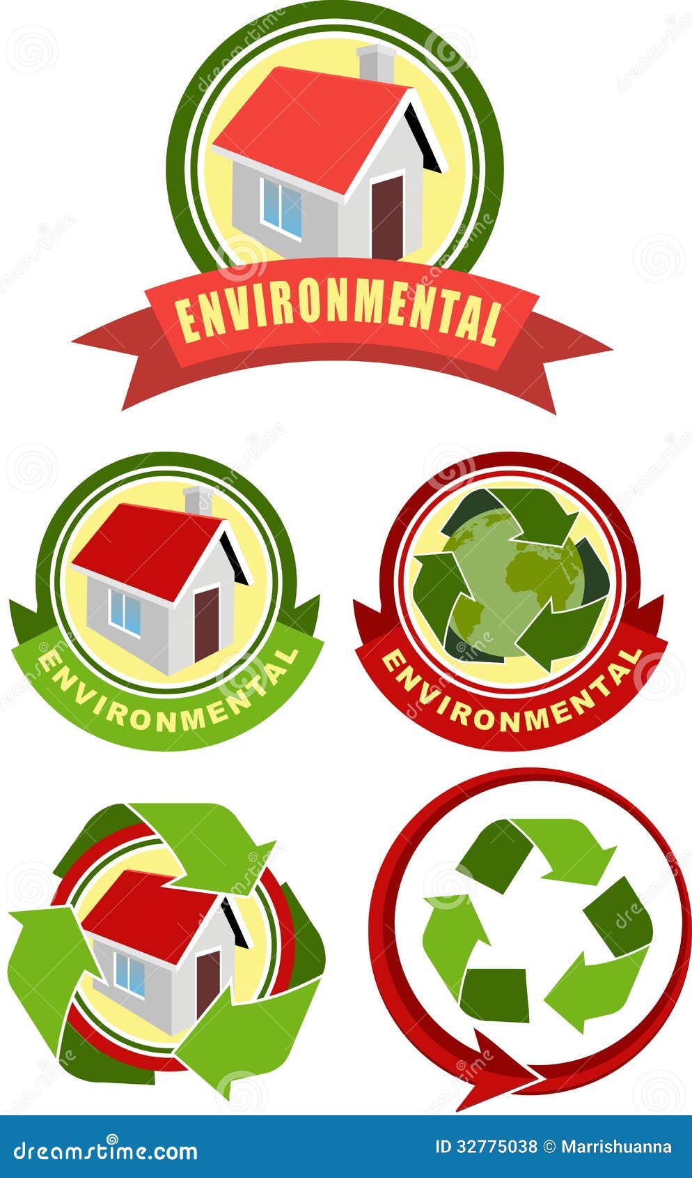 Ecology emblem stock vector. Illustration of arrow, leaf - 32775038