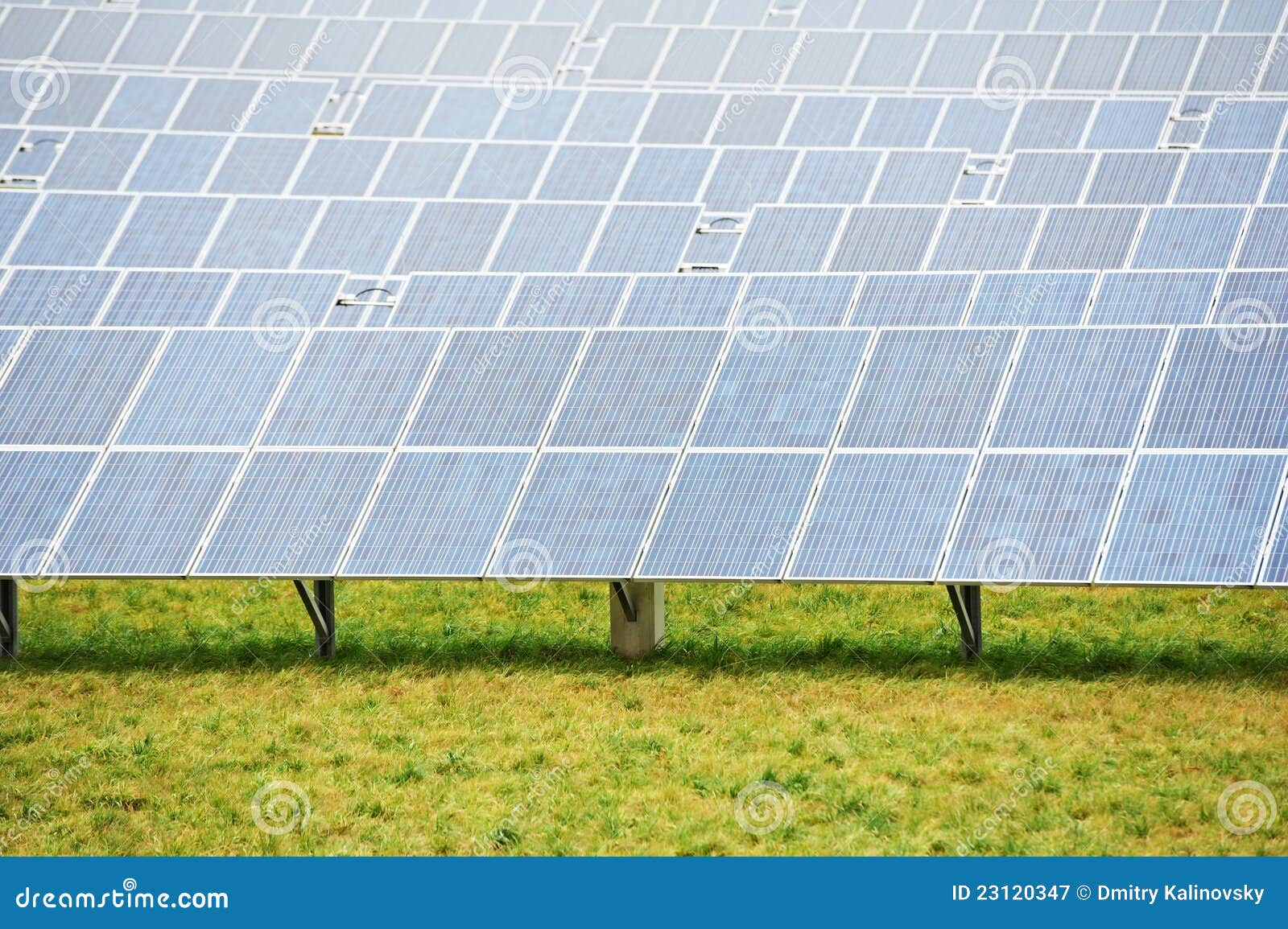 Ecology Energy Farm with Solar Panel Battery Field Stock Image - Image ...