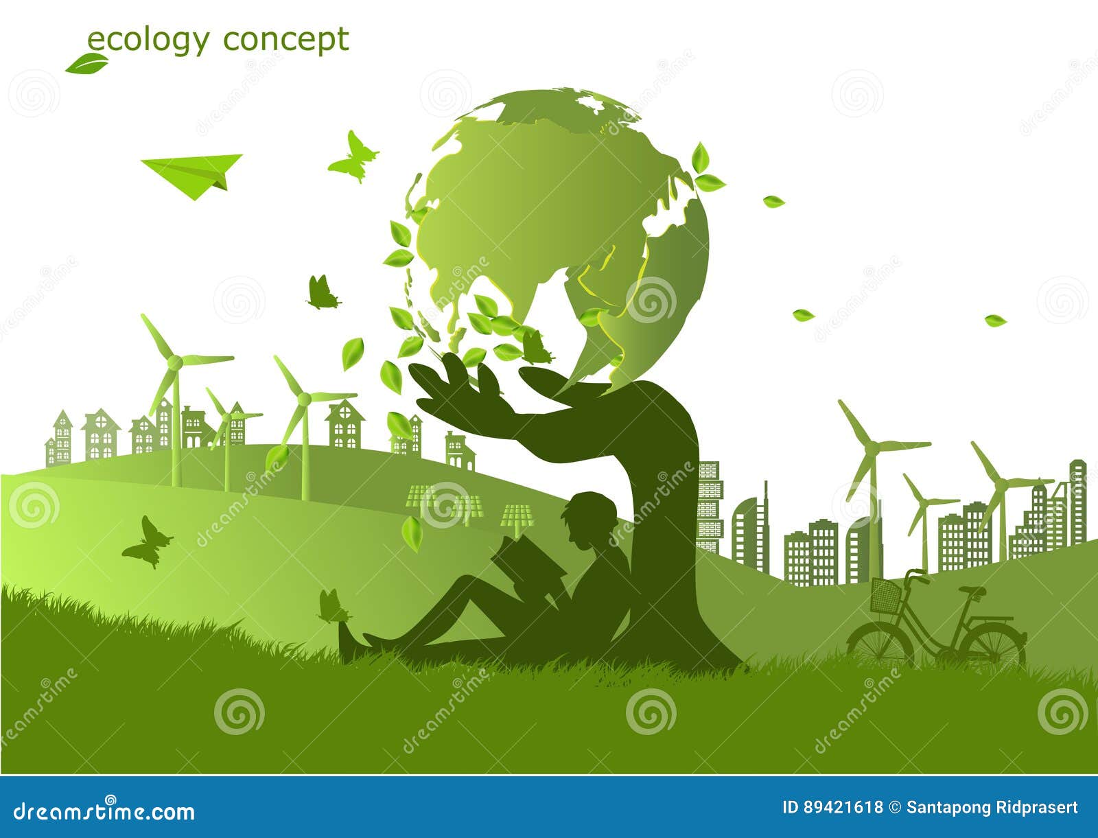 Ecology,Environment Concept for Heath the Earth. Stock Illustration ...
