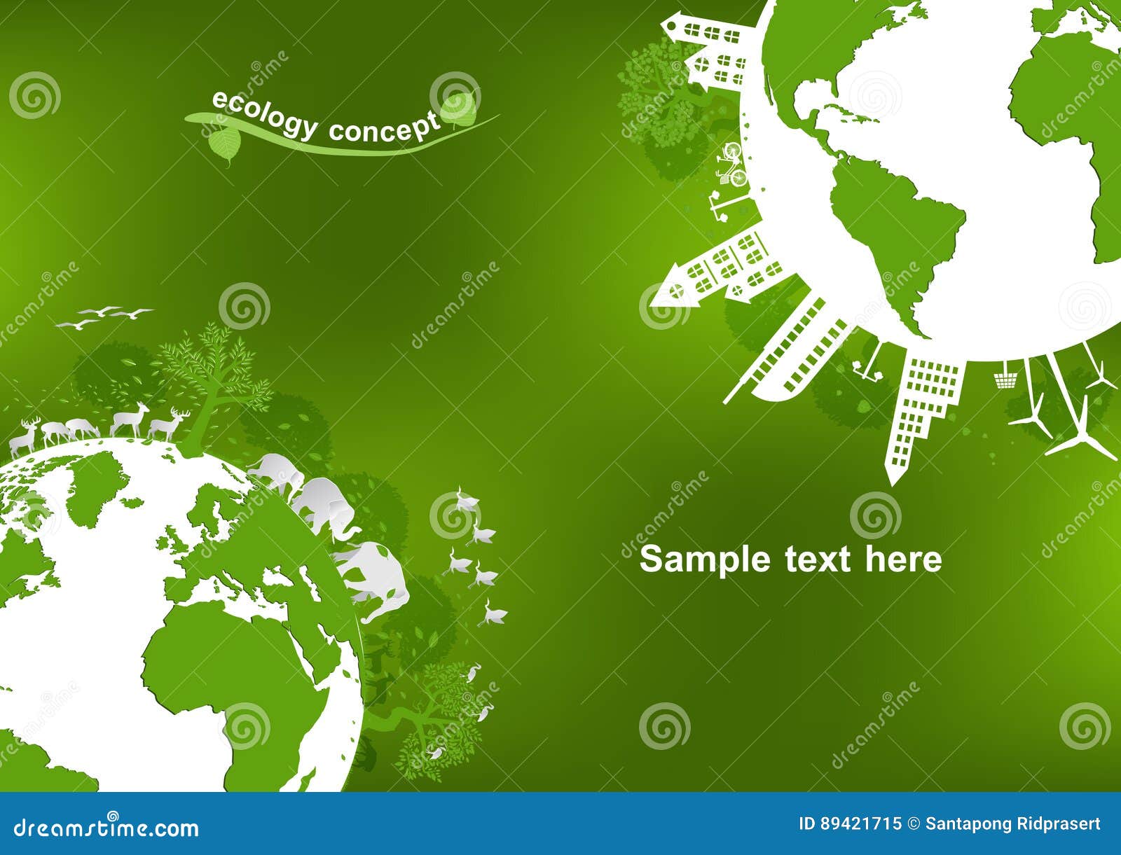 Ecology,Environment Concept for Heath the Earth Stock Illustration ...