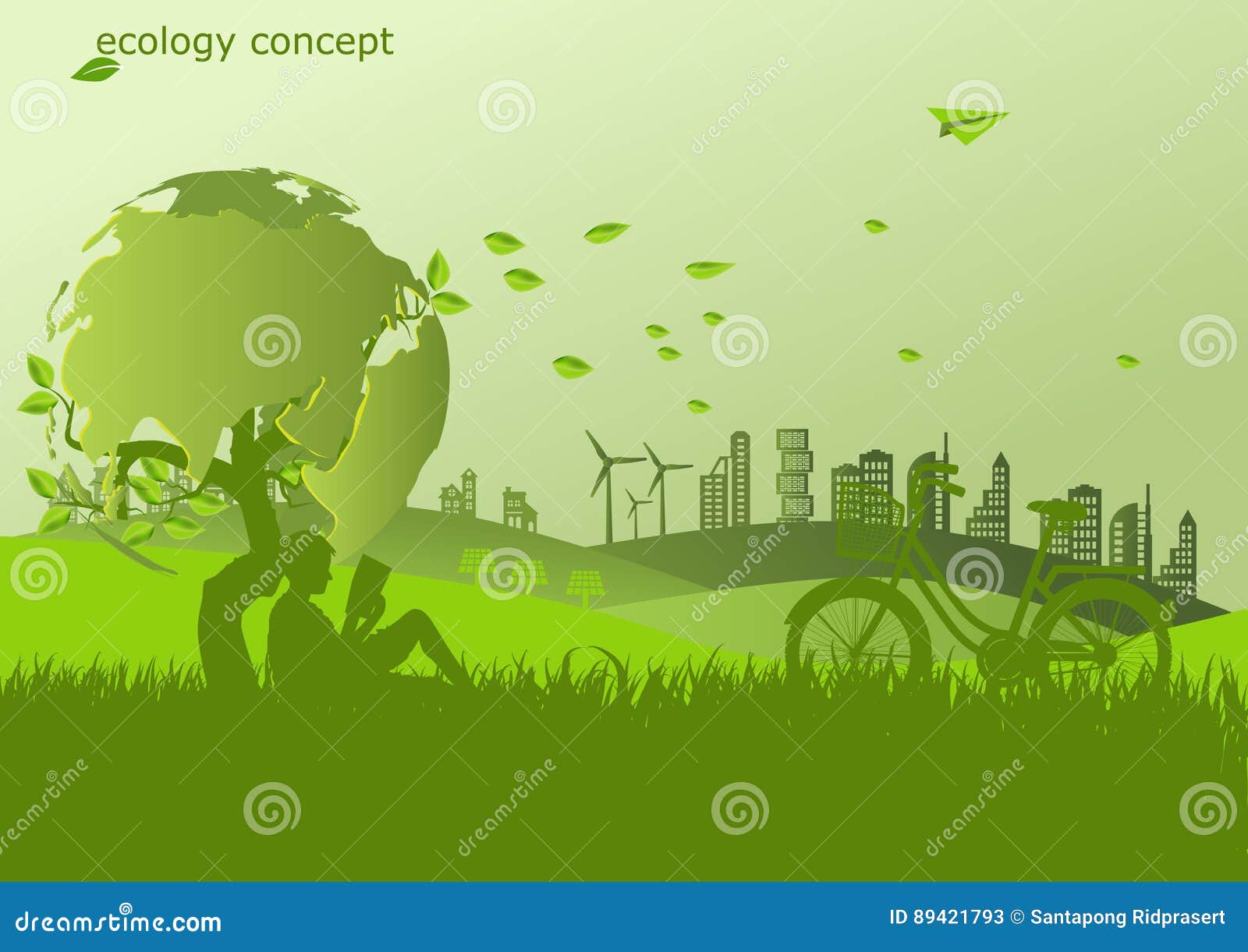 Ecology,Environment Concept for Heath the Earth Stock Illustration ...