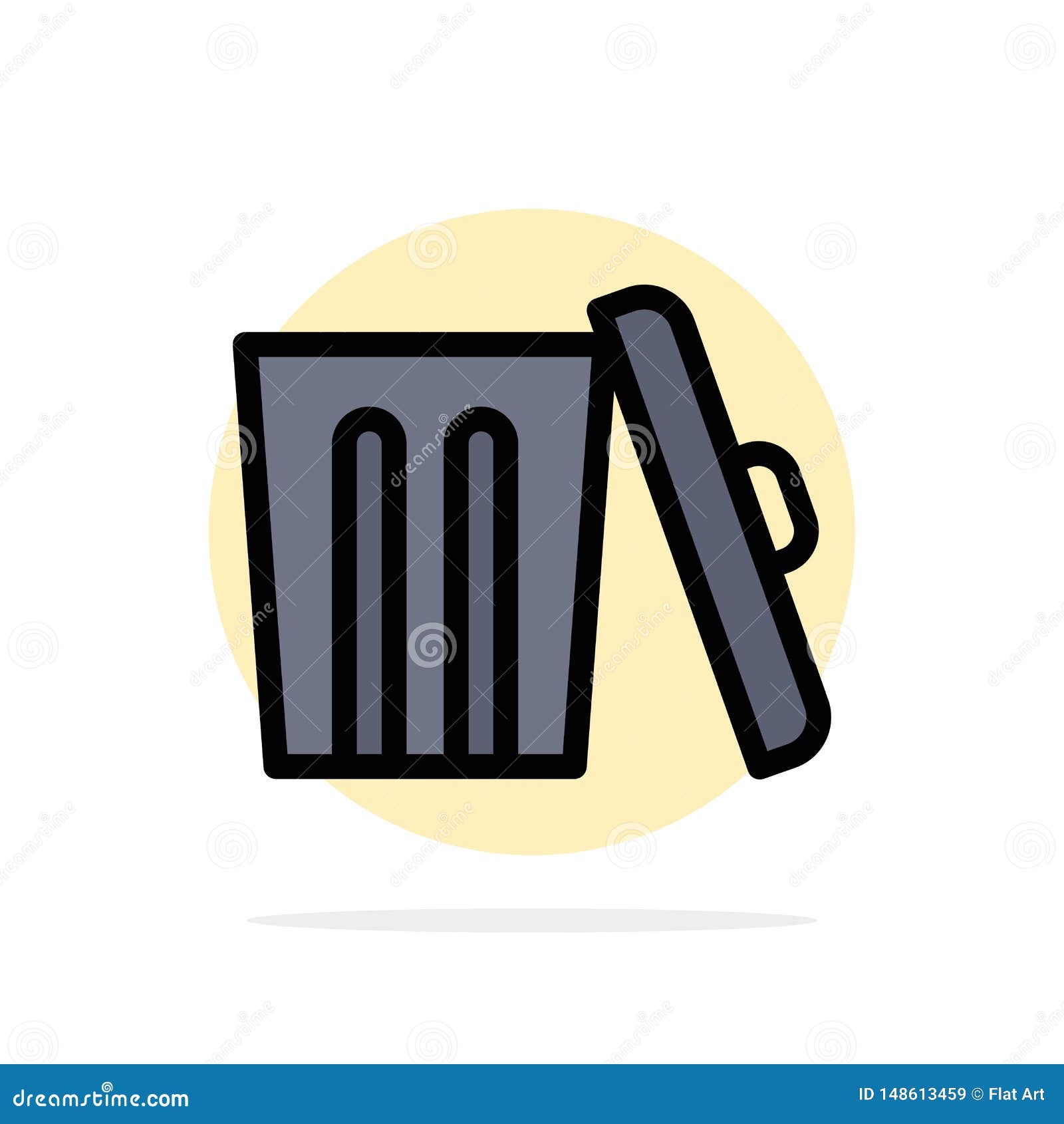 Ecology, Environment, Garbage, Trash Abstract Circle Background Flat ...