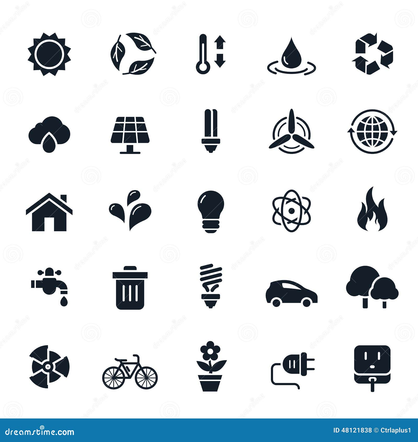 Environment Icons And Logo Vector Illustration | CartoonDealer.com #7604882