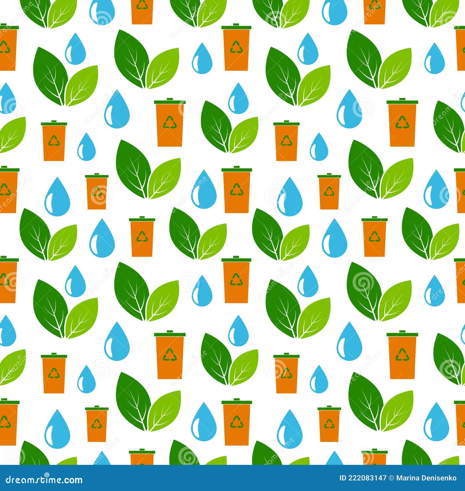 Ecology, Environment Protection. Seamless Pattern for Wrapping Paper ...