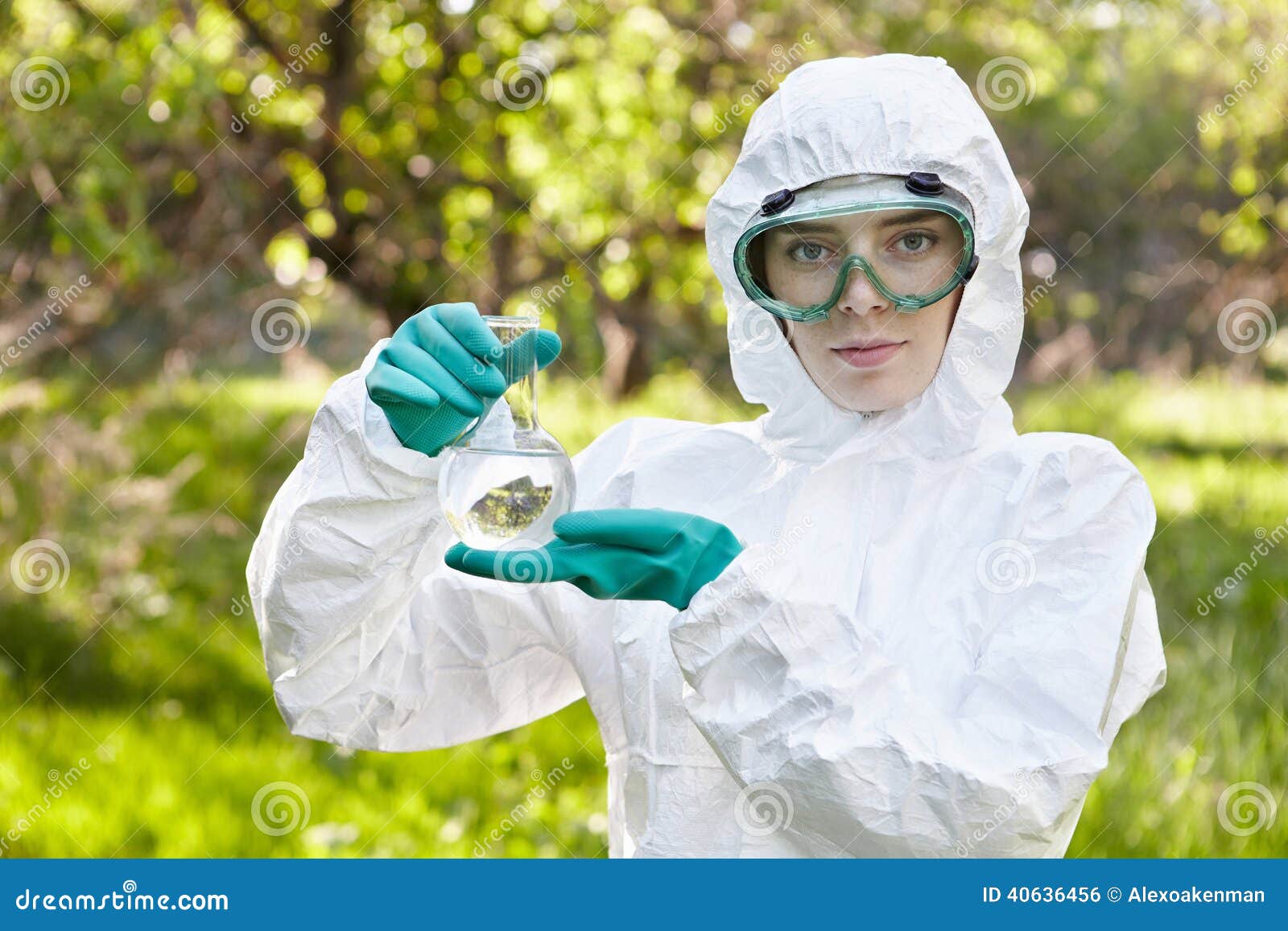 Ecology and Environmental Pollution. Water Testing. Stock Photo - Image ...