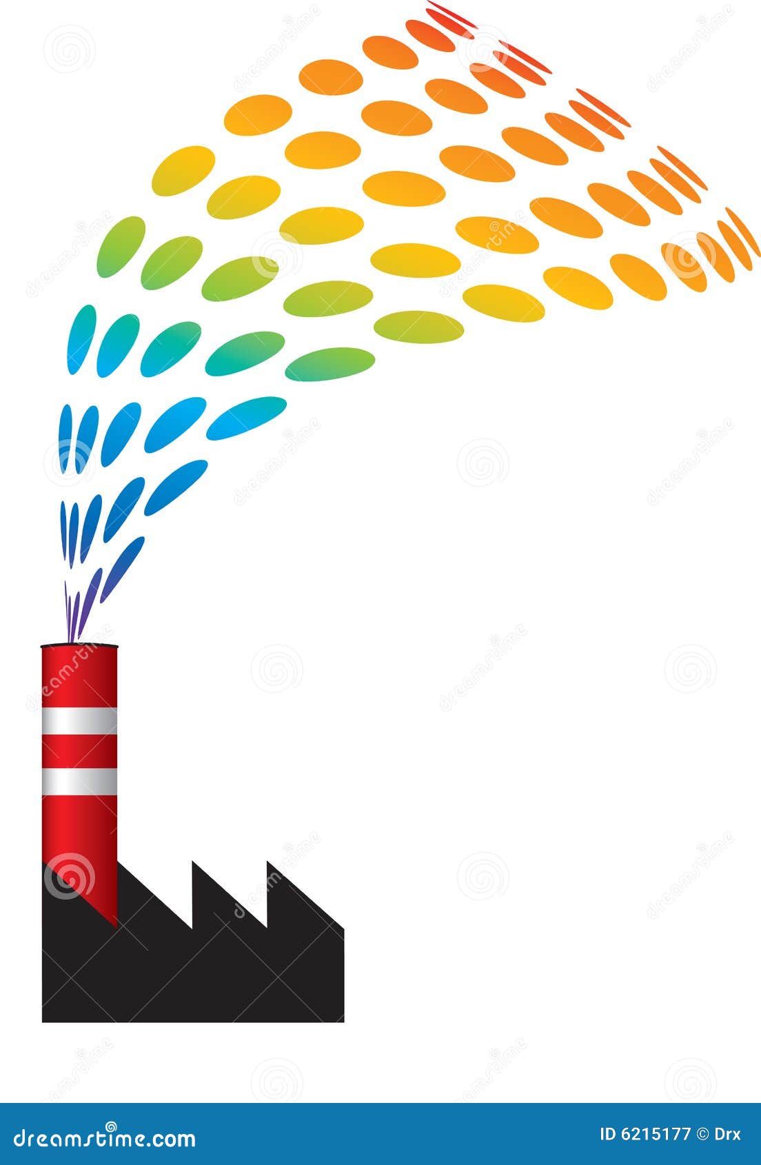 Ecology factory concept stock vector. Illustration of pollution - 6215177