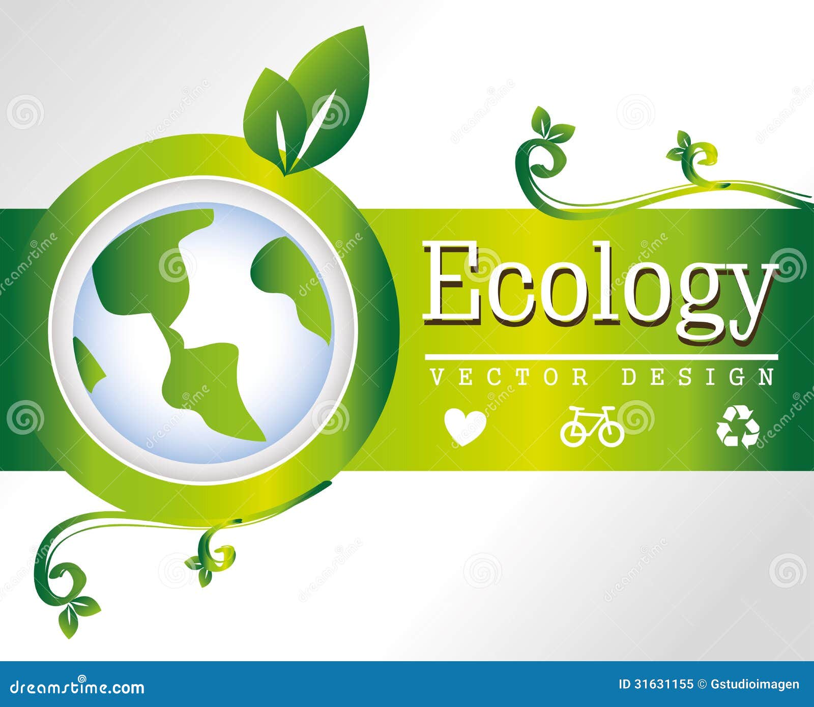 Ecology frame stock vector. Illustration of element, biology - 31631155