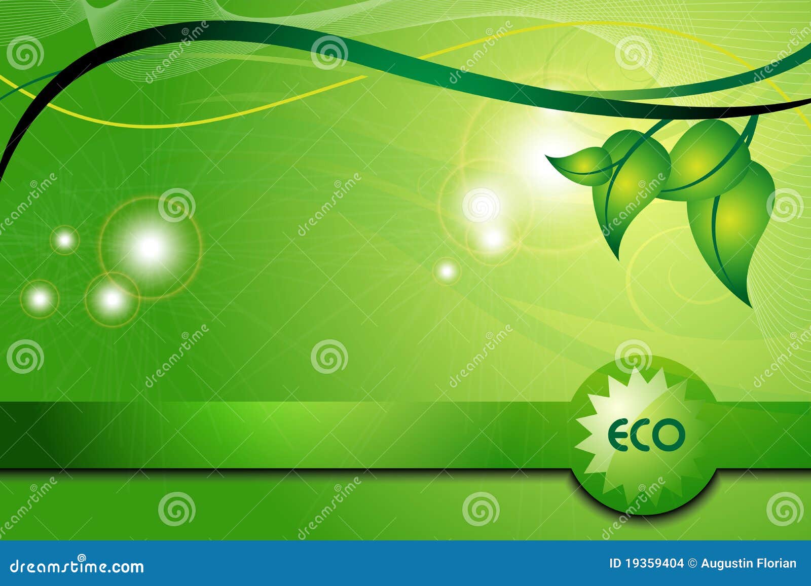 Ecology green background stock vector. Illustration of abstract - 19359404