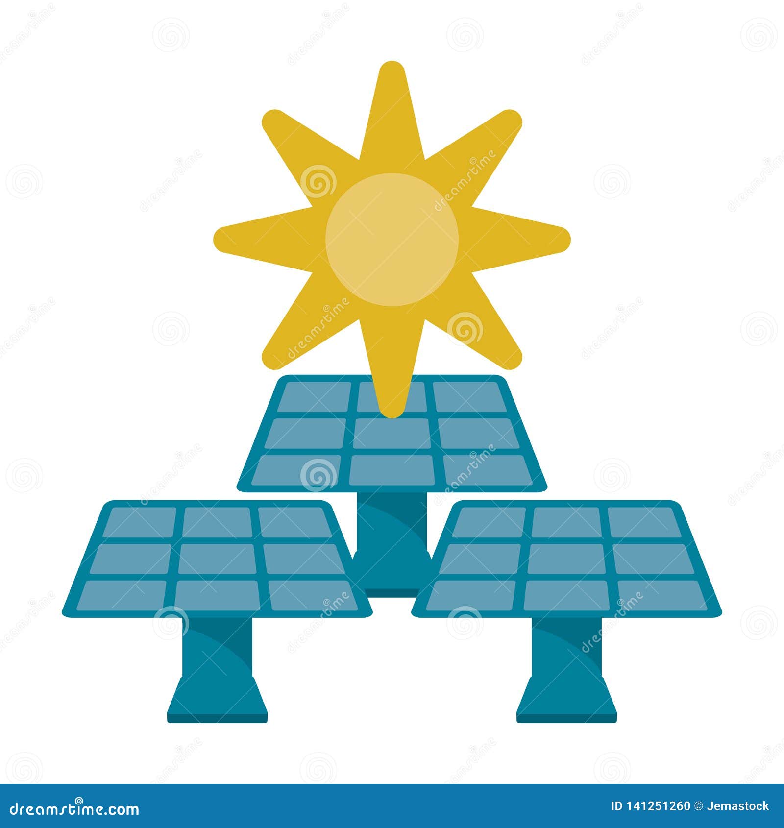 Ecology green energy stock vector. Illustration of nature - 141251260