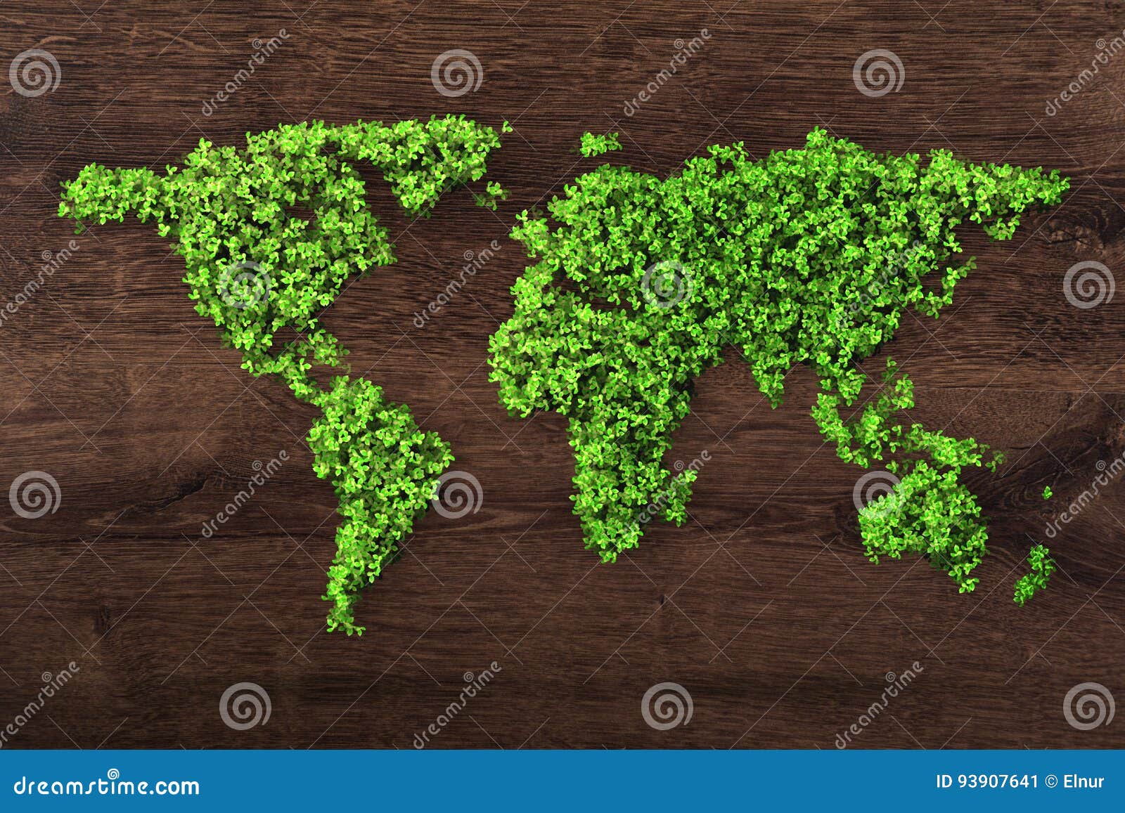 The Ecology and Green Environment Concept - 3d Rendering Stock ...