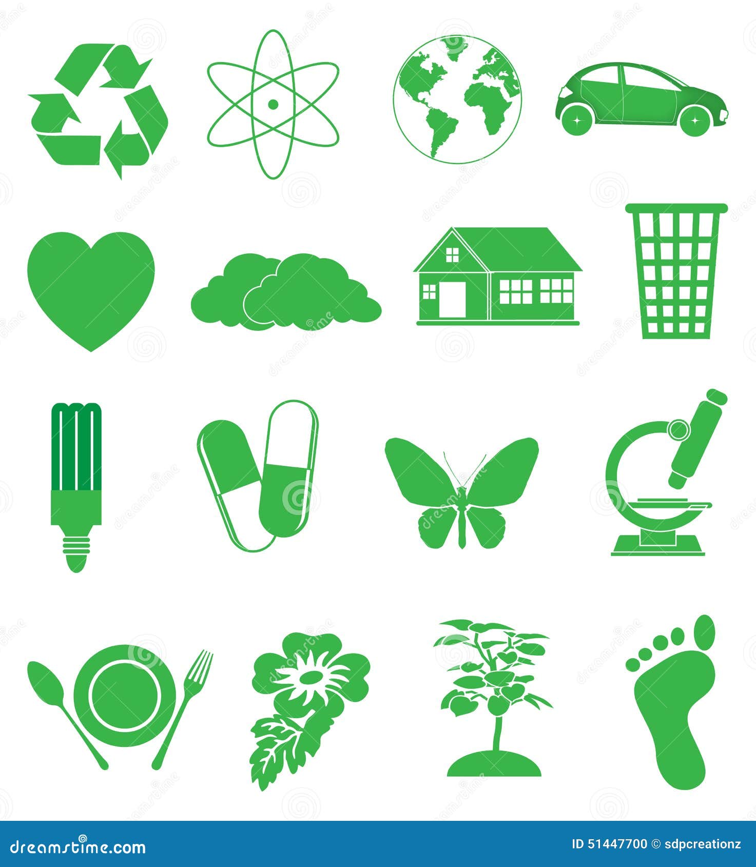 Ecology Green icons set stock illustration. Illustration of hand - 51447700