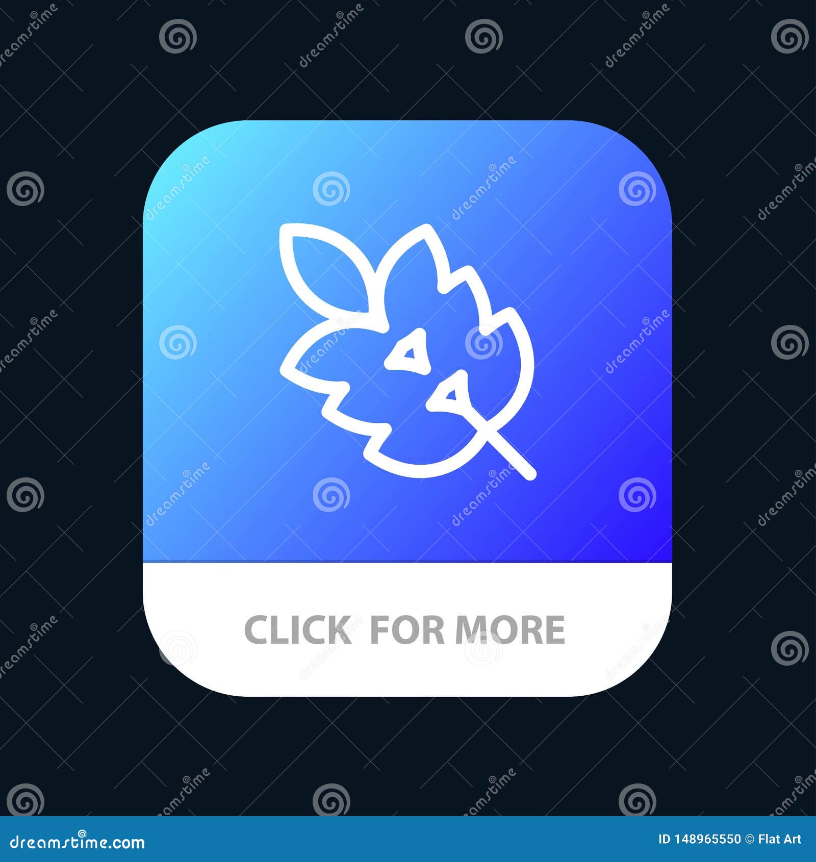 Ecology, Green, Leaf, Plant, Spring Mobile App Button. Android and IOS ...