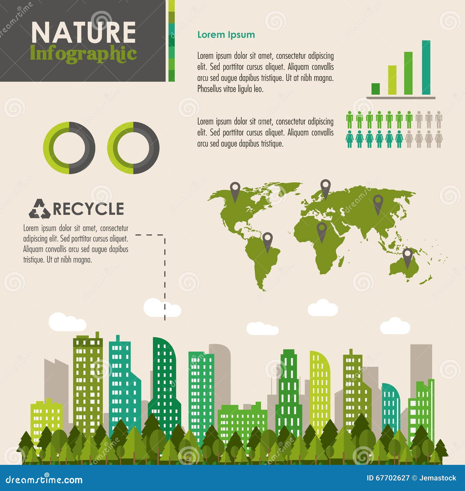 Ecology Infographic design stock vector. Illustration of sustainable ...