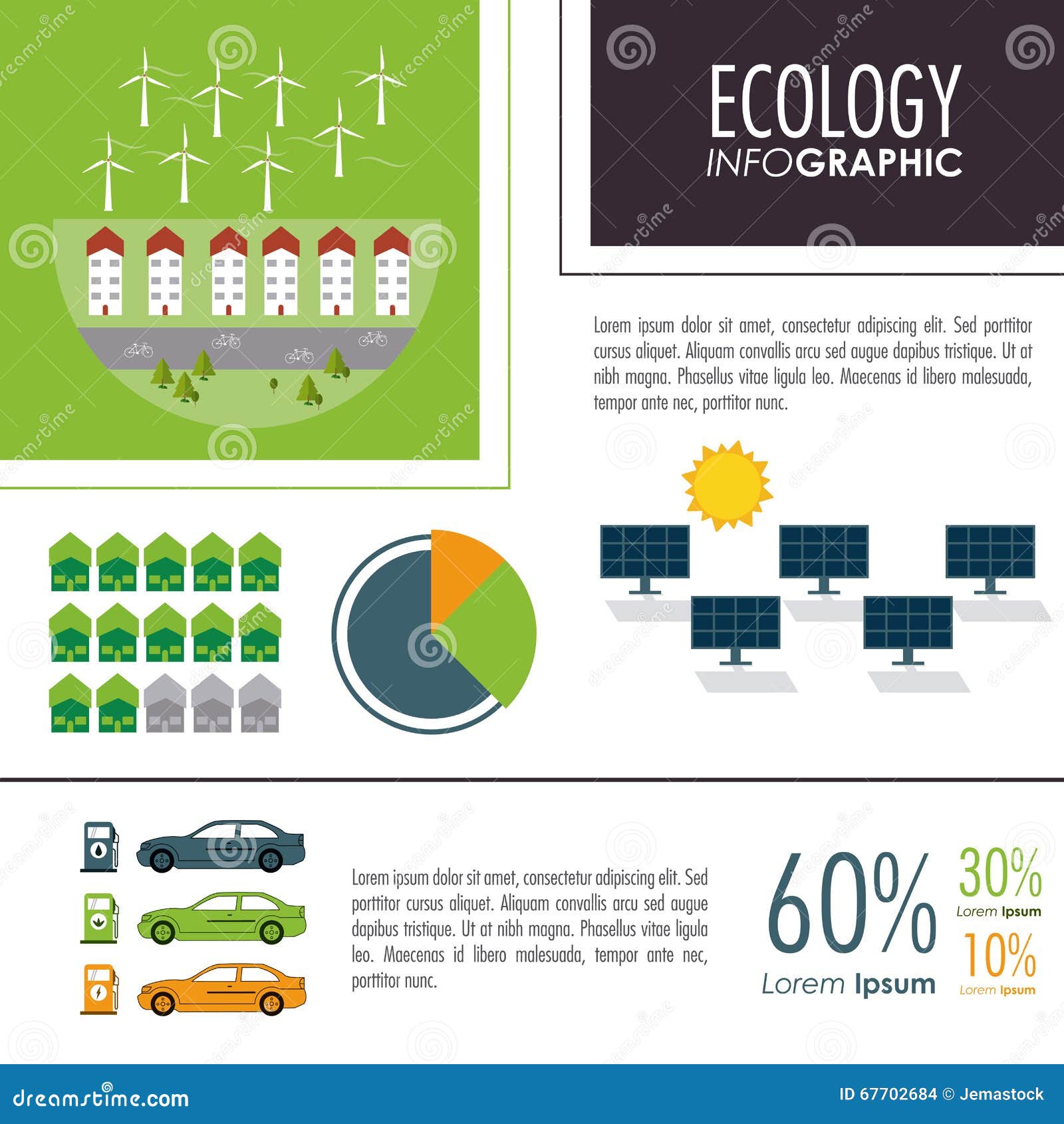 Ecology Infographic design stock vector. Illustration of data - 67702684