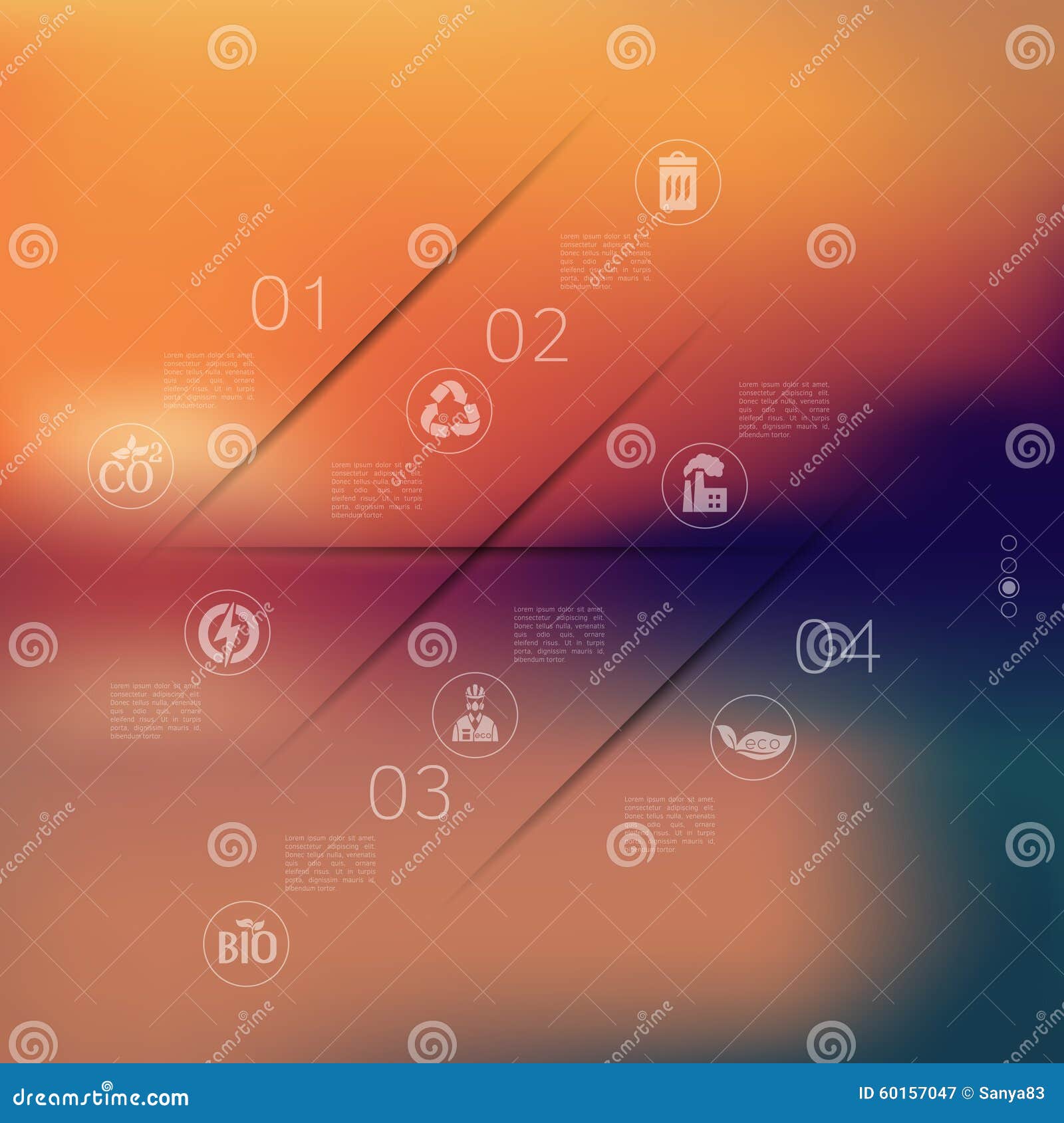 Ecology Infographic with Unfocused Background Stock Vector ... Ecology Infographic with Unfocused Background Stock Vector ...