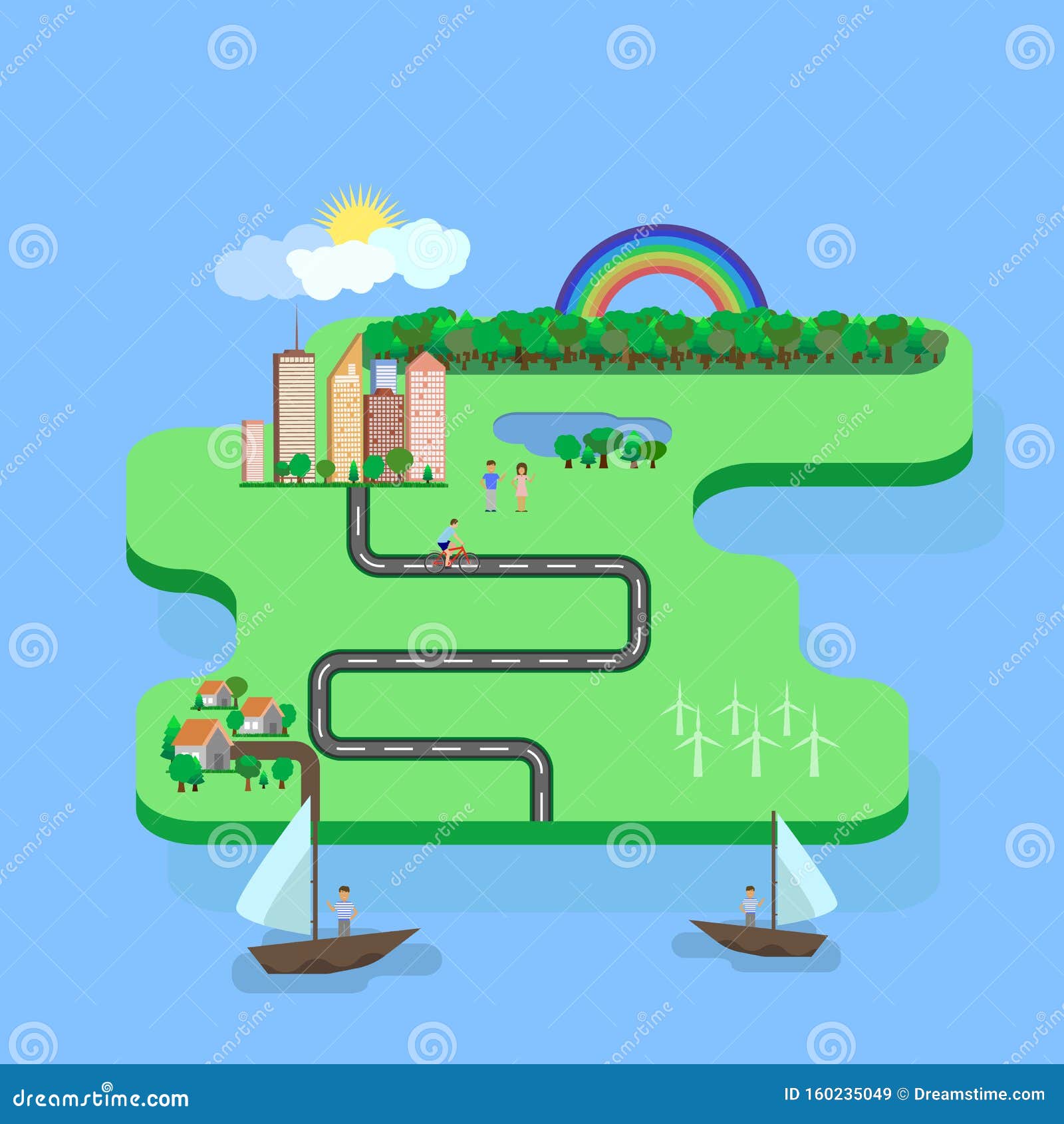 Ecology Infographics Design Elements. Vector Illustration. Stock Vector ...