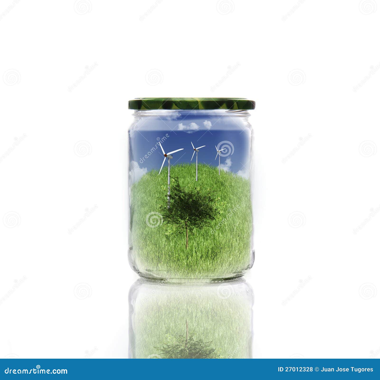 Ecology in jar stock photo. Image of turbines, fresh - 27012328