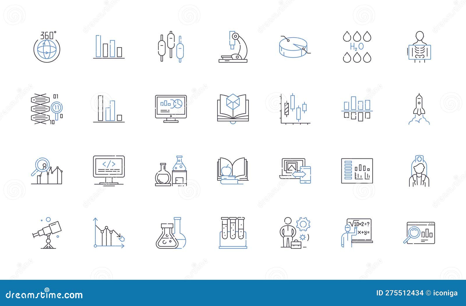 Ecology Line Icons Collection Sustainability Conservation Renewable