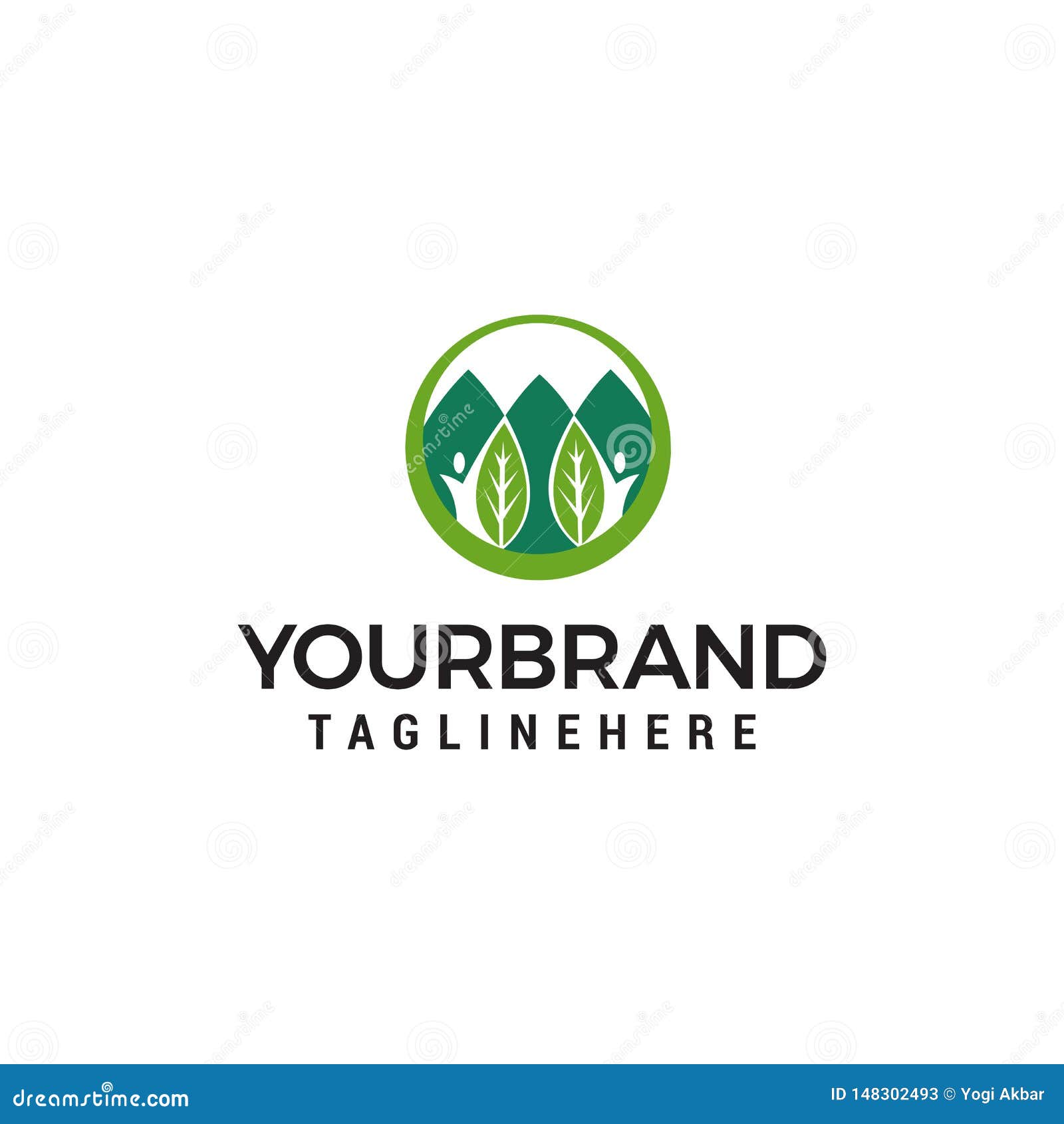 Ecology Logo Design Concept Template Stock Vector - Illustration of ...