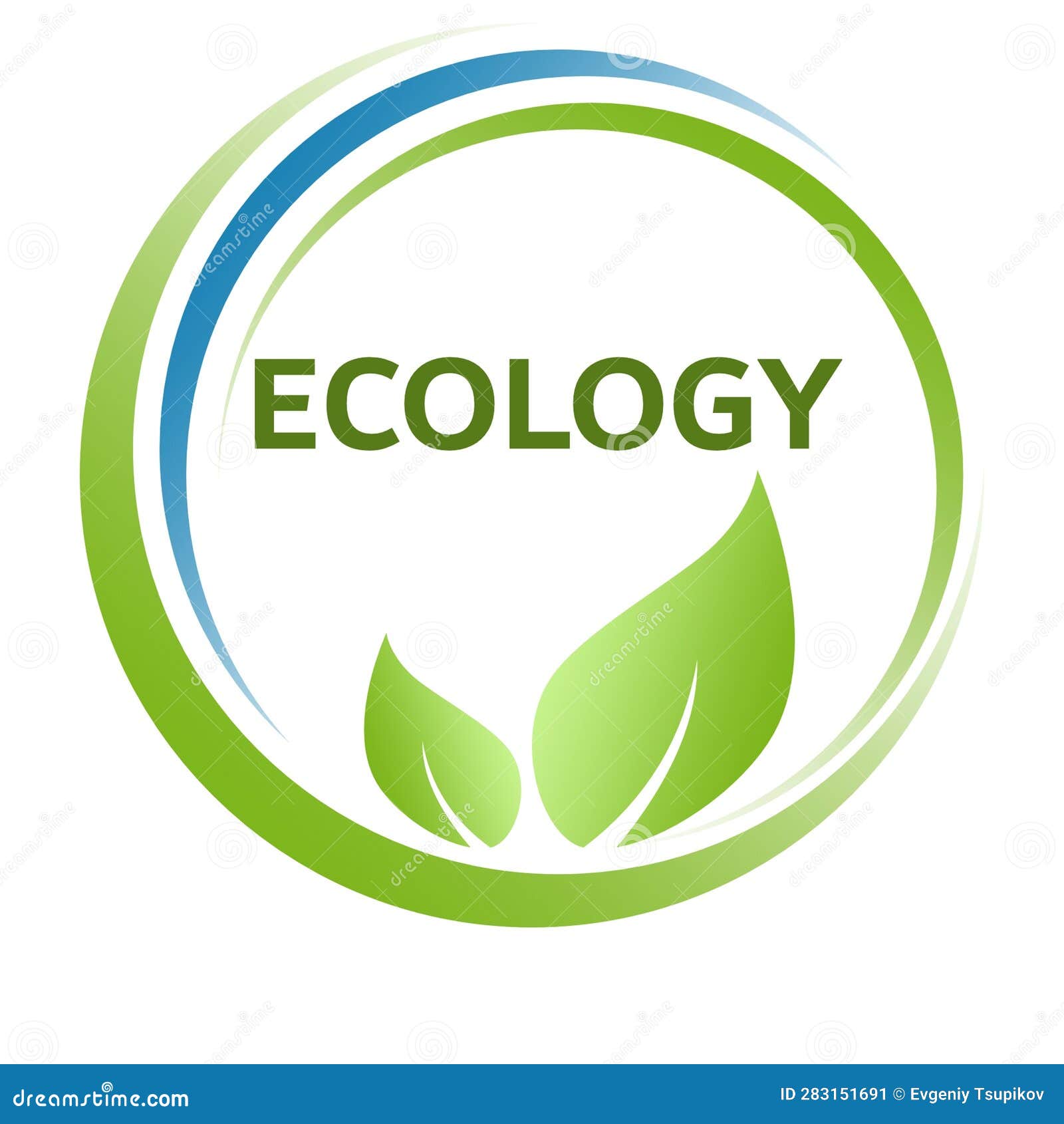 Ecology logo. stock illustration. Illustration of vector - 283151691