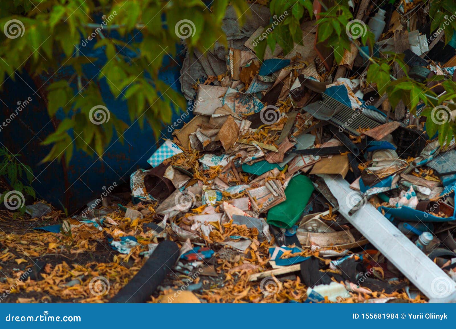 Ecology Nature Pollution by Garbage and the Globe Stock Photo - Image ...