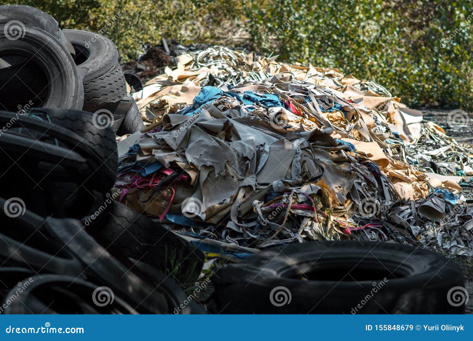 Ecology Nature Pollution by Garbage and the Globe Stock Image - Image ...