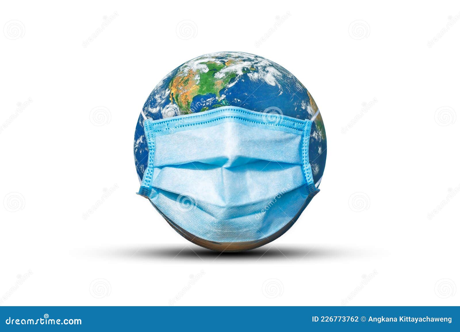 Ecology, Pollution and Environment Concept : Blue Earth Wear Protective ...
