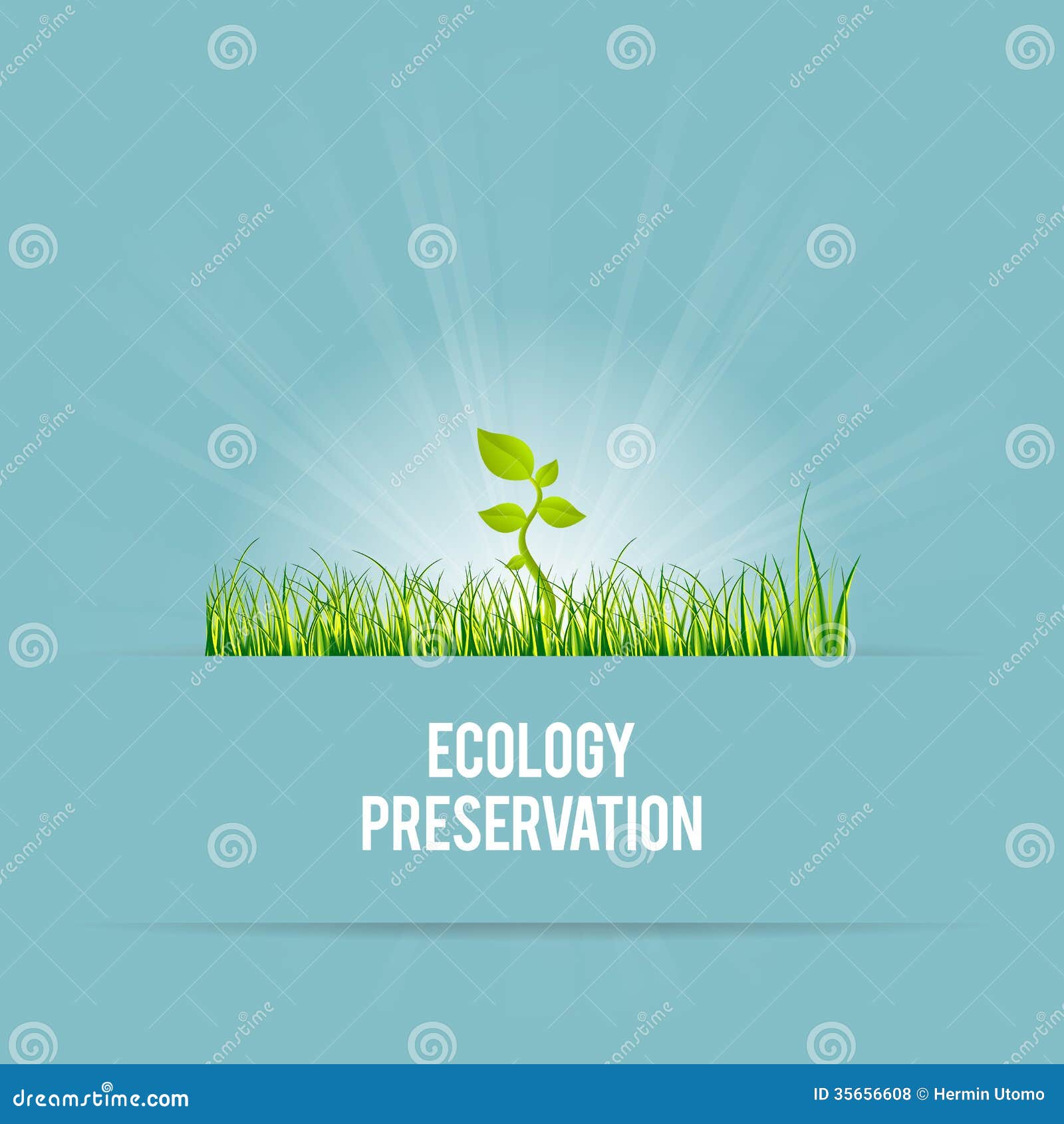 Ecology Preservation stock vector. Illustration of green - 35656608