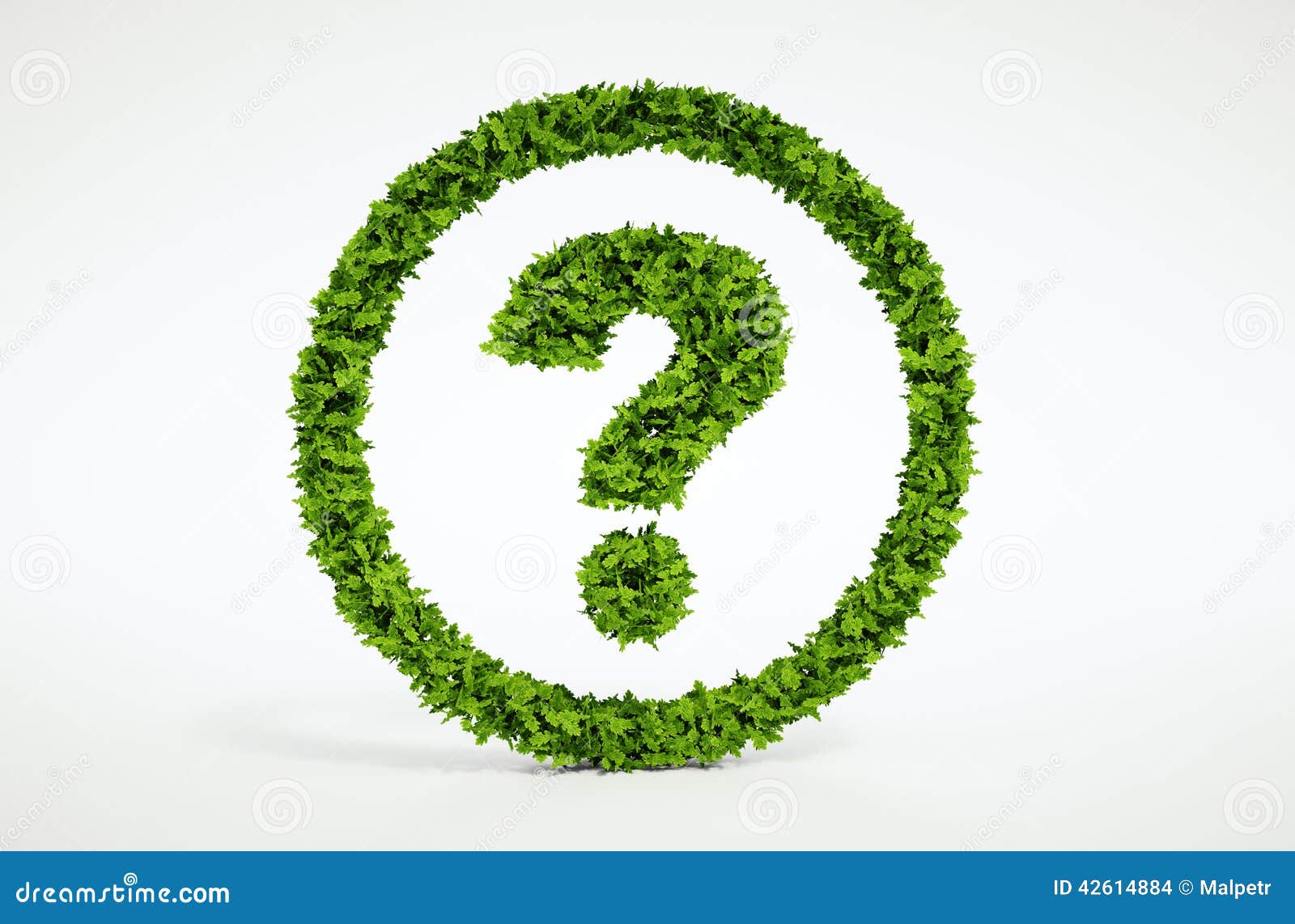 Ecology Question Symbol with White Background Stock Photo - Image of ...