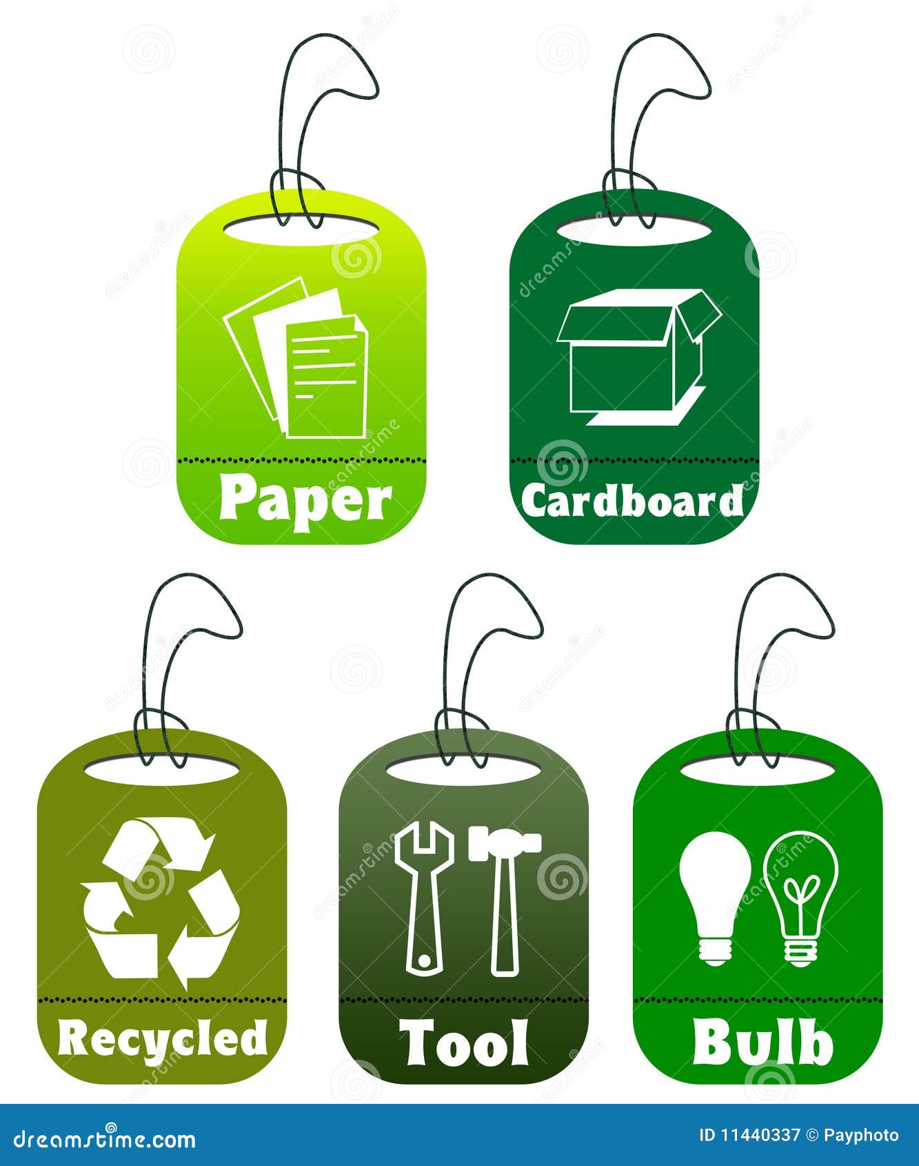 Ecology and recycle tags stock illustration. Illustration of coupon ...