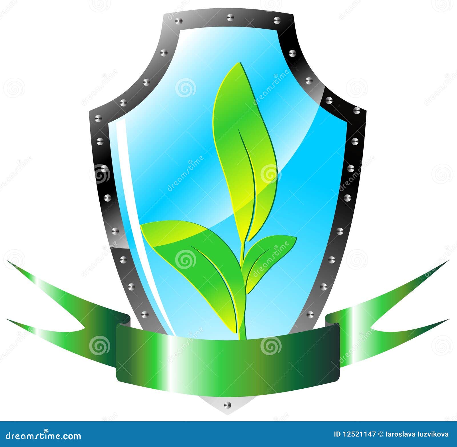 Ecology shield vector stock vector. Illustration of escudo - 12521147