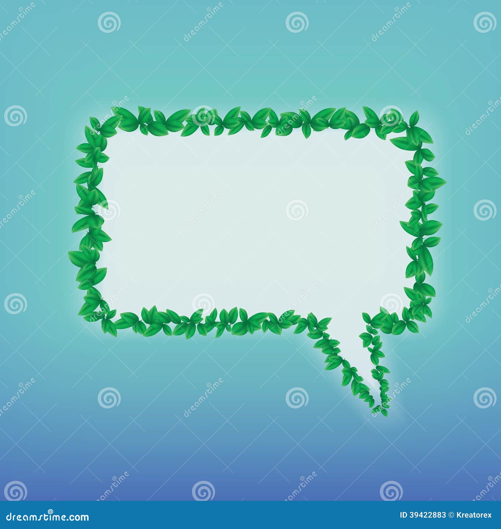 Ecology speech bubble stock vector. Illustration of icon - 39422883