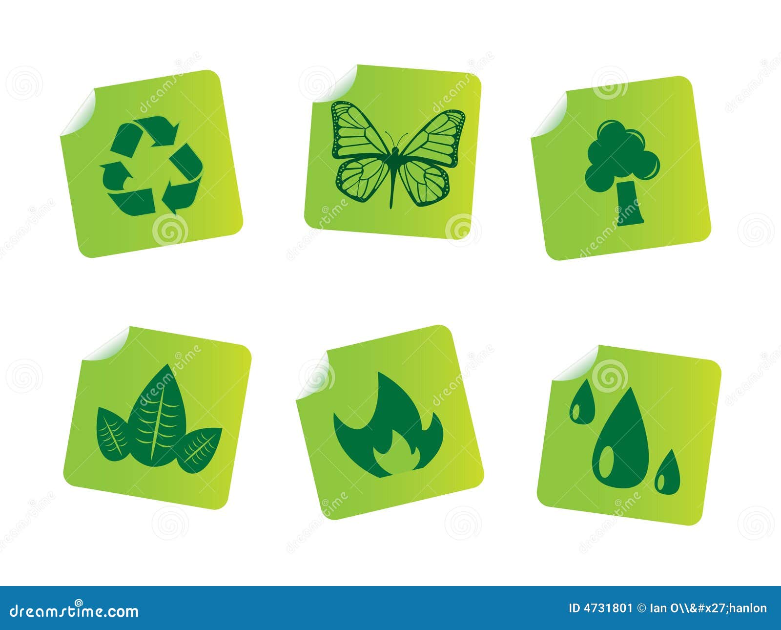 Ecology Stickers. Save Green Earth Planet Clean Environment Eco Labels ...