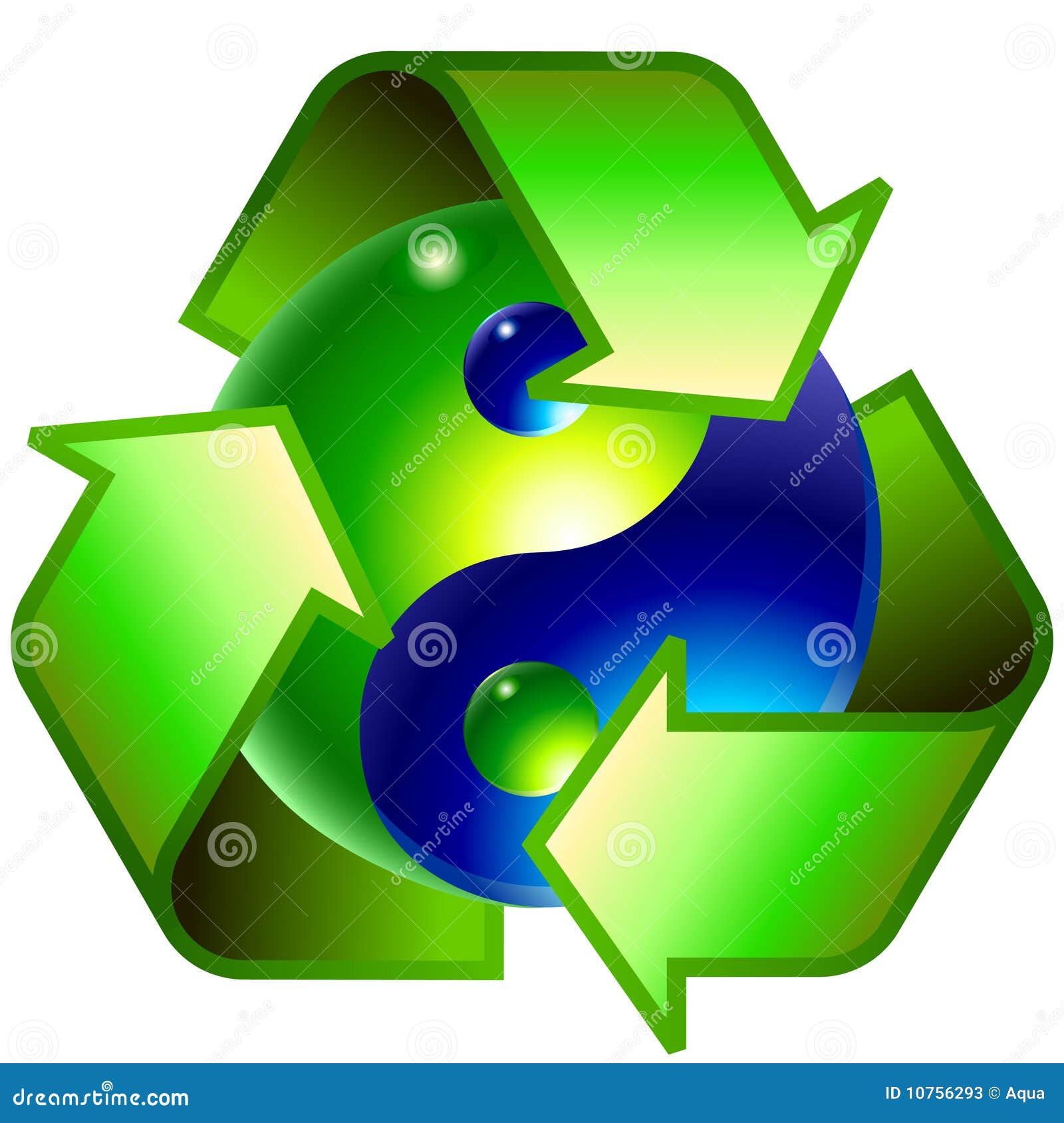 Ecology symbol stock vector. Illustration of rescue, drop - 10756293