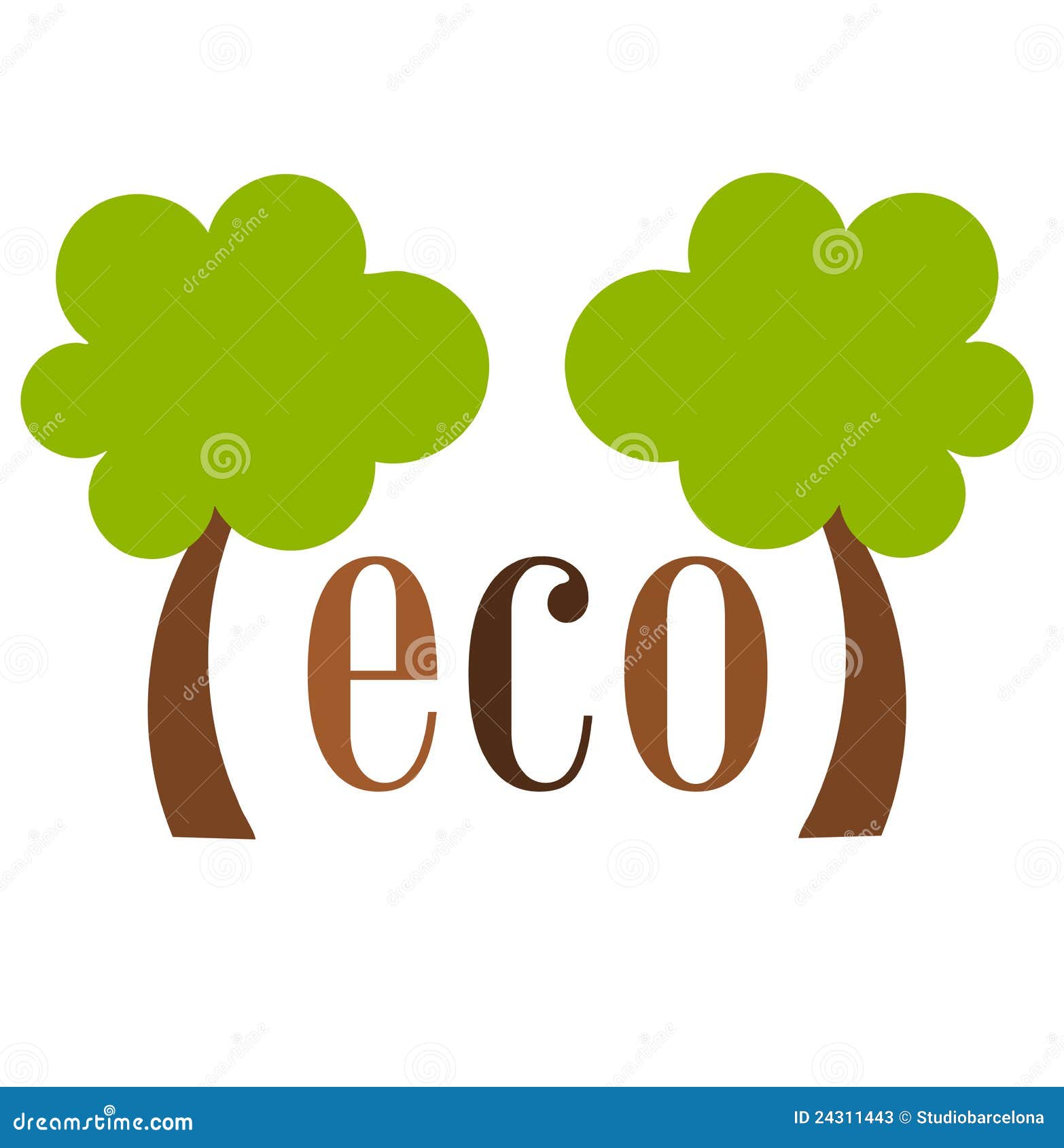 Ecology symbol stock vector. Illustration of creative - 24311443