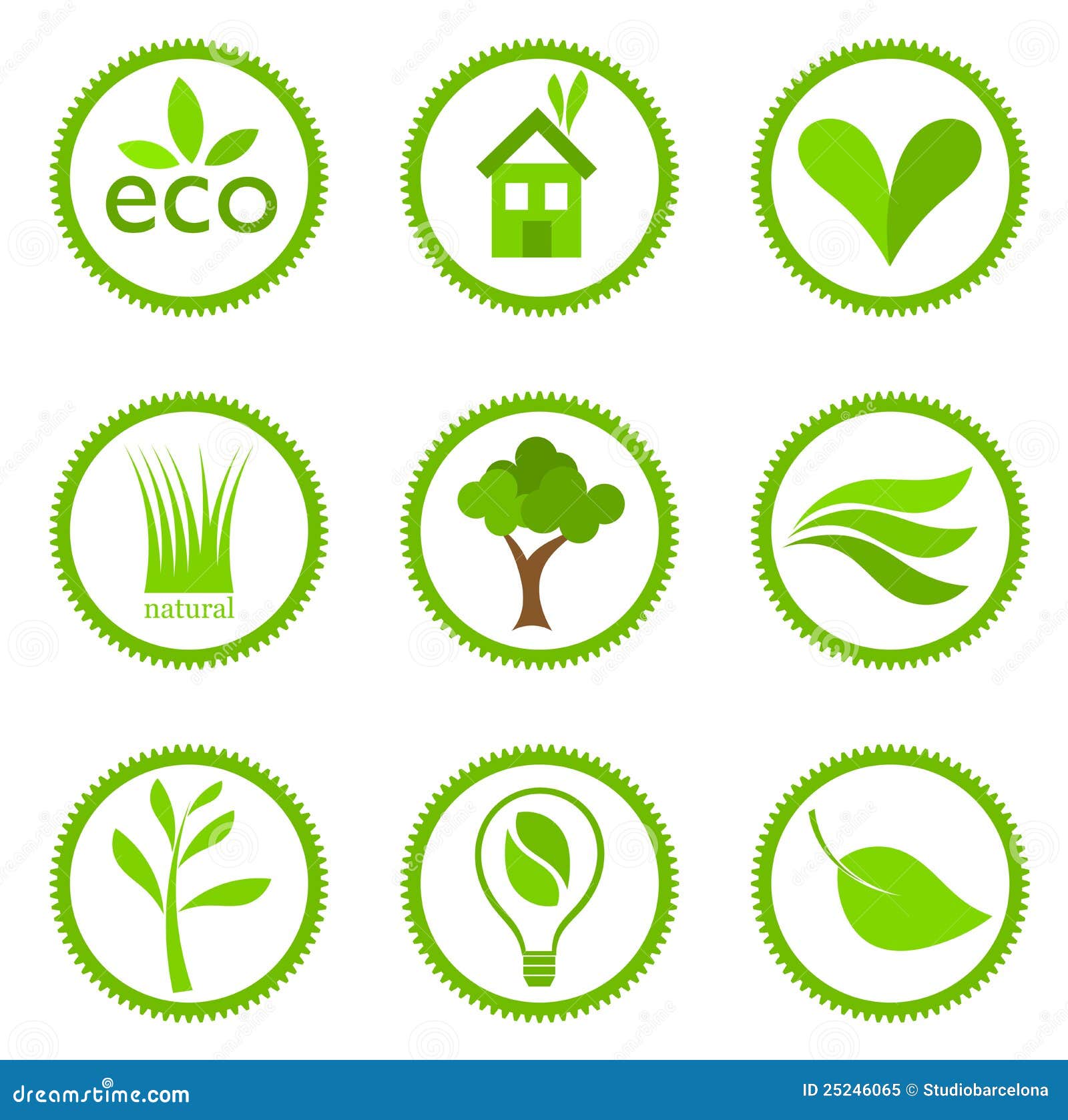 Ecology symbols stock vector. Illustration of biology - 25246065
