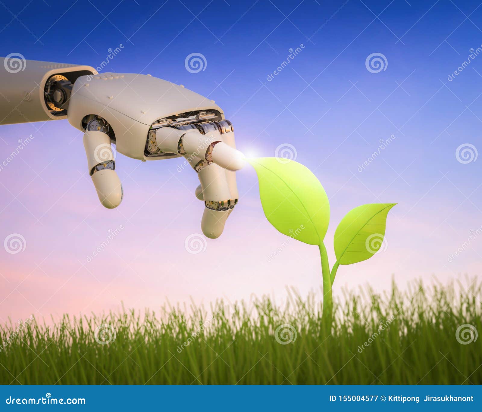 Ecology technology concept stock illustration. Illustration of humanoid ...