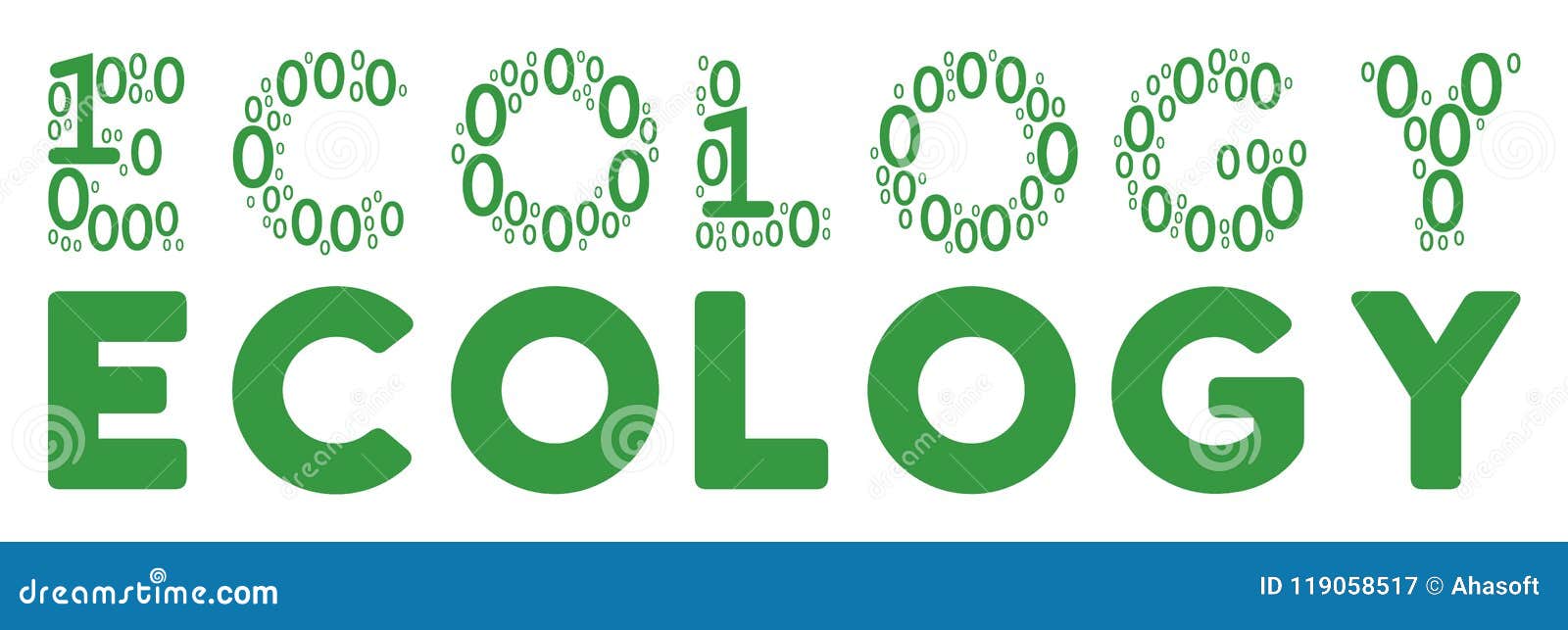 Ecology Text Mosaic of Binary Digits Stock Vector - Illustration of ...