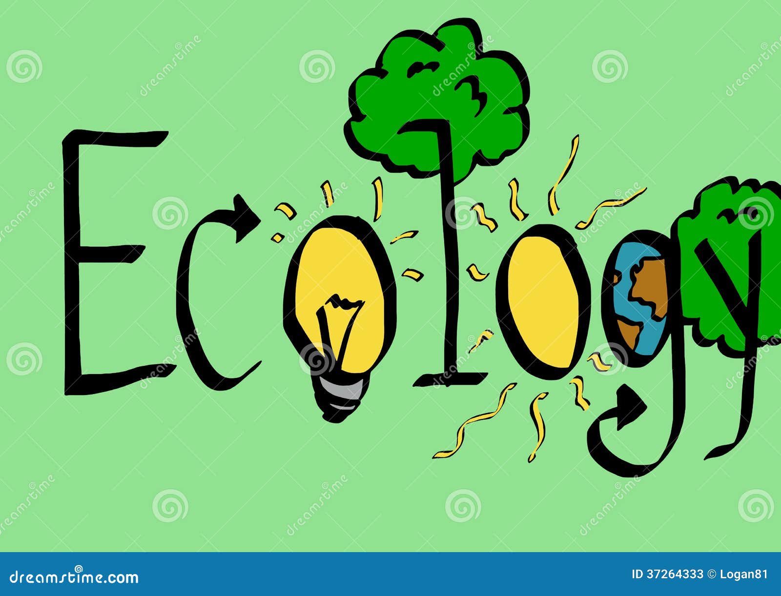 Ecology stock illustration. Illustration of sustainable - 37264333