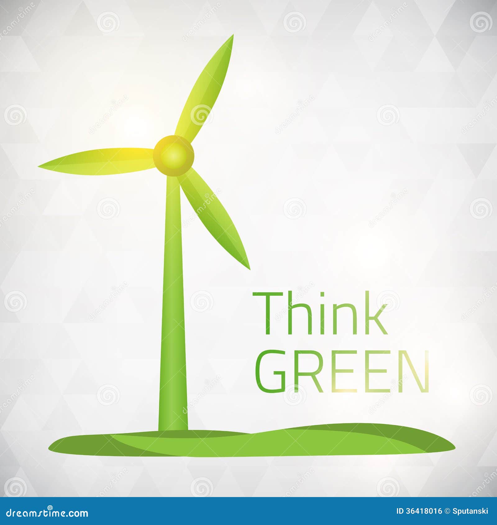 Green Wind Swirl Pattern In Circle Shape With Green-white Gradient On ...