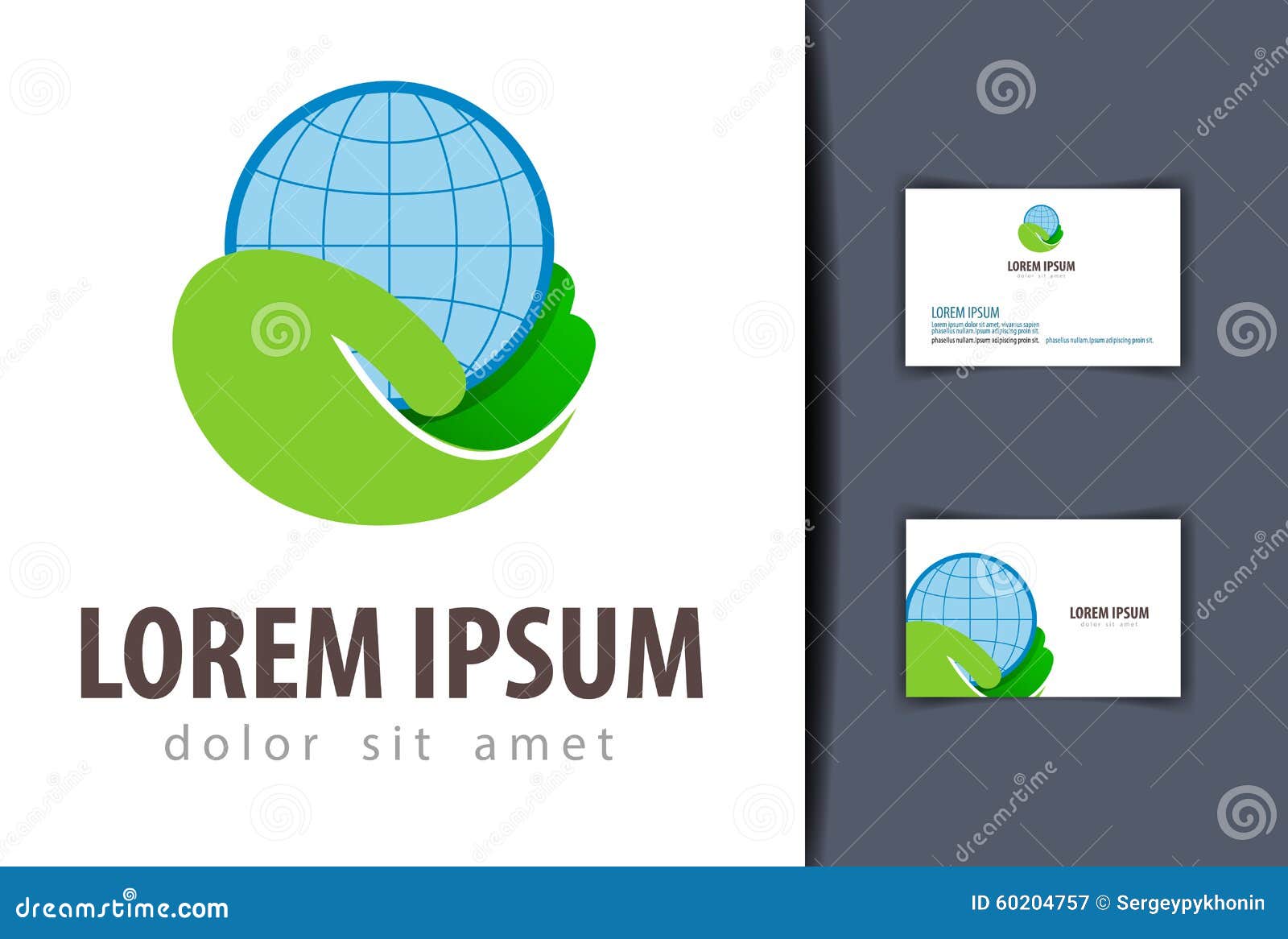 Ecology Vector Logo Design Template. Earth or Stock Vector ...