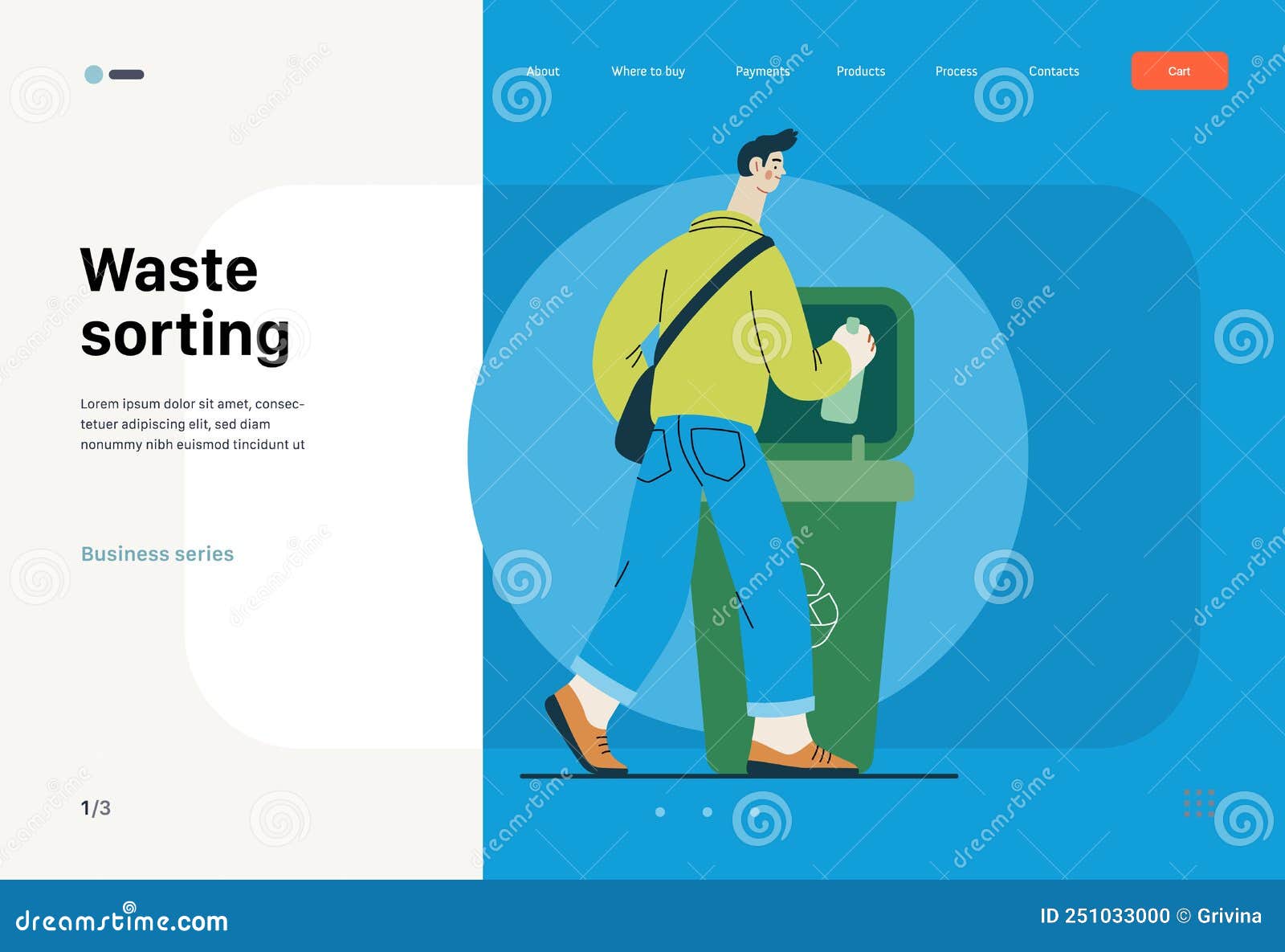 Ecology - Waste sorting stock vector. Illustration of ecological ...